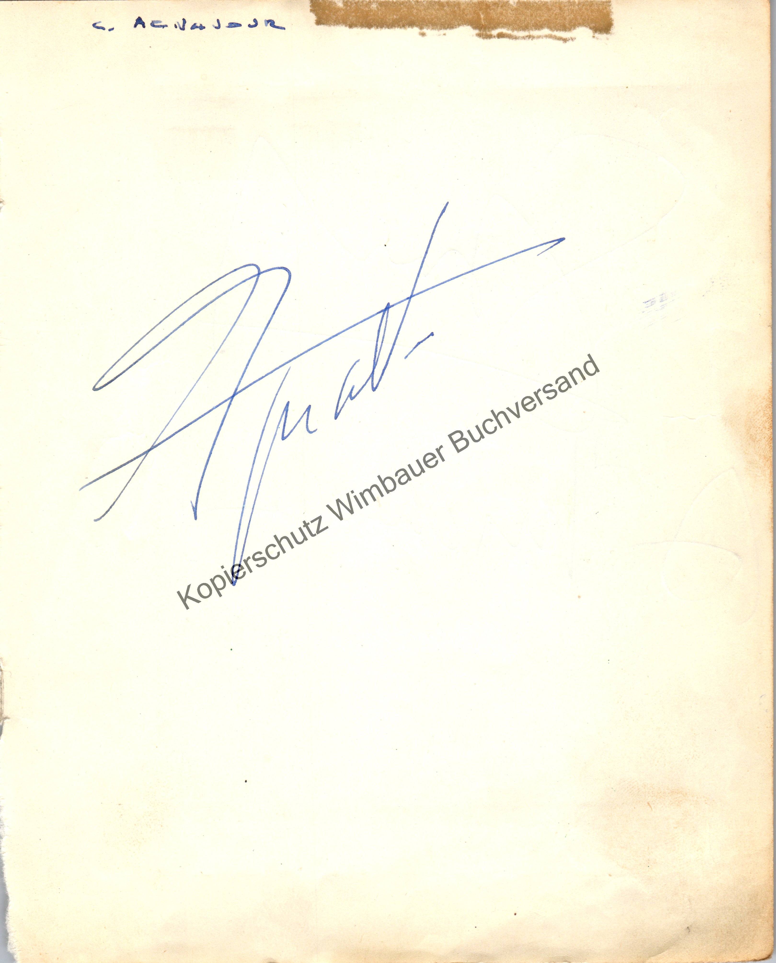 Original Autogramm Gilbert Becaud (1927-2001) & Charles Aznavour (1924 ...