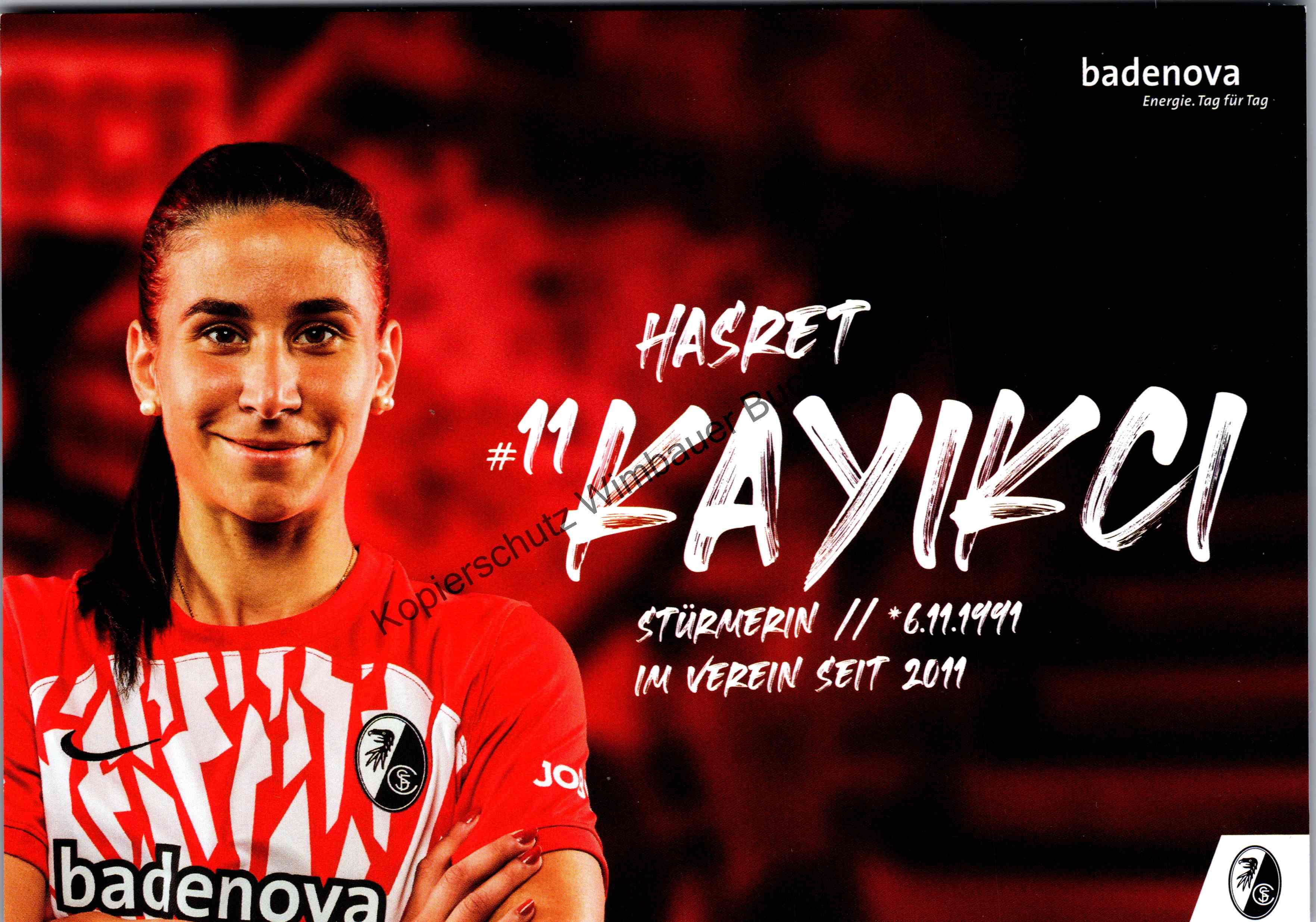 Original Autogramm Hasret Kayikci SC Freiburg Frauen /// Autograph signiert signed signee von ...