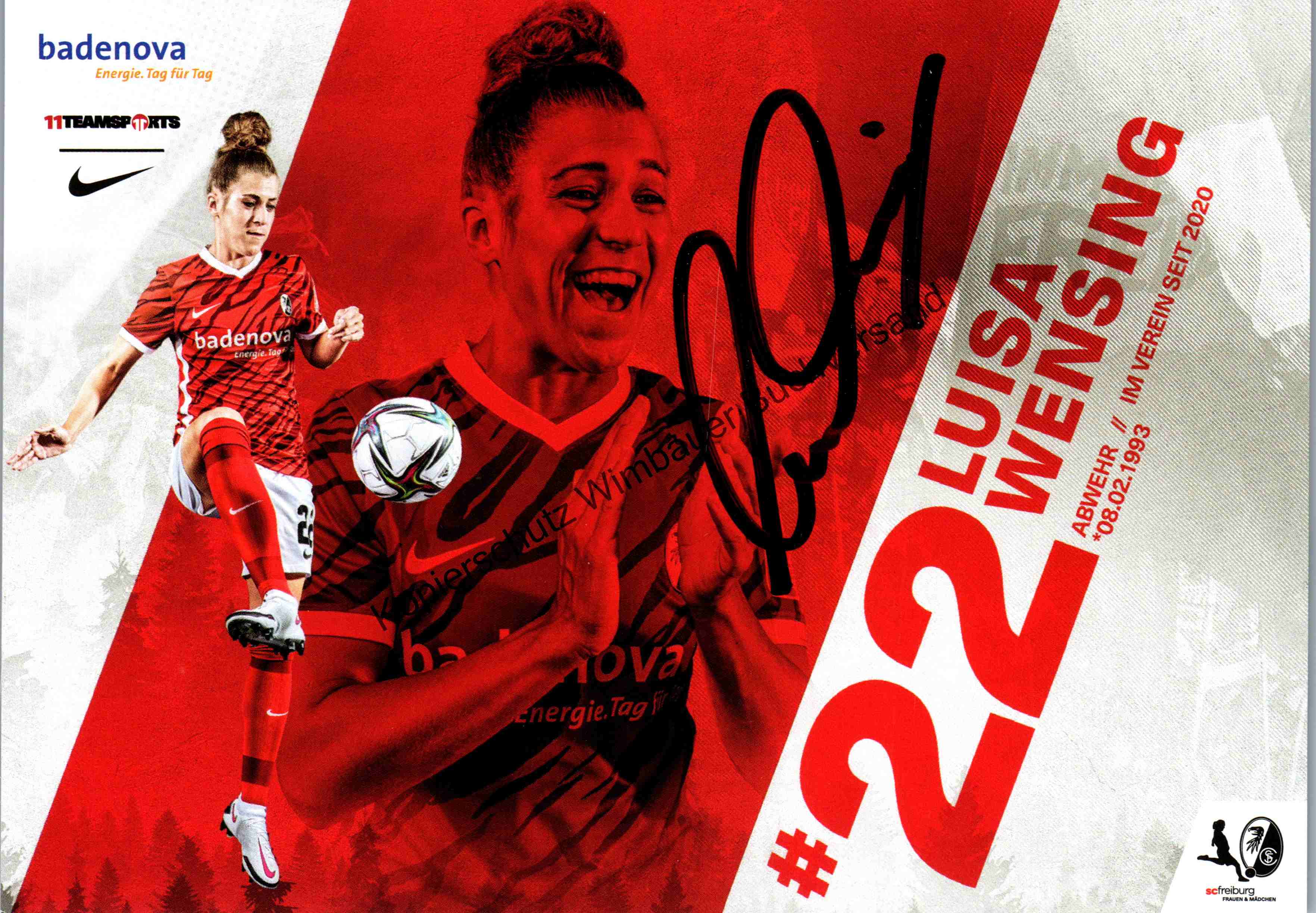 Original Autogramm Luisa Wensing Fussball /// Autograph signiert signed ...
