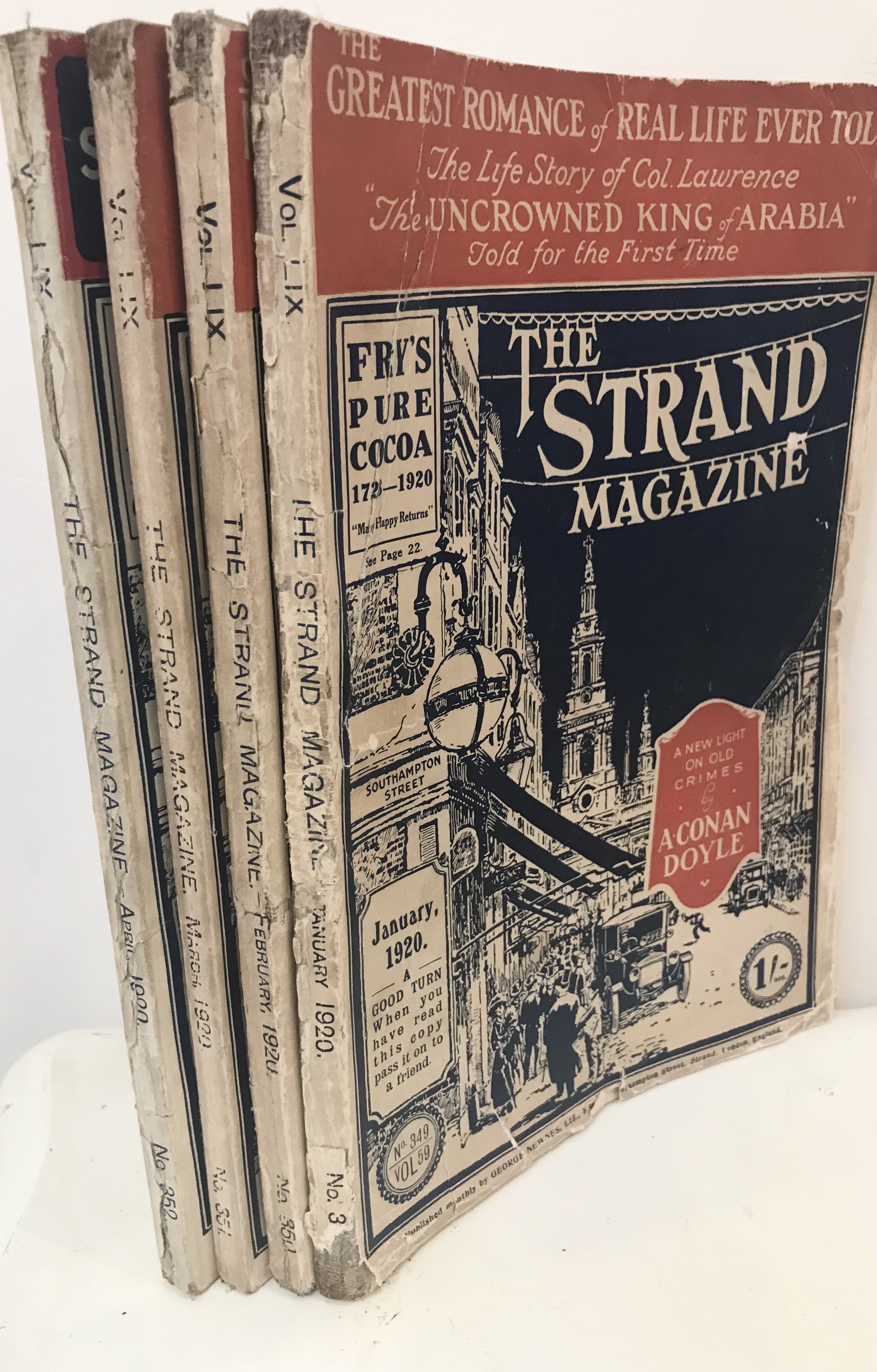 The Strand Magazine Jan-April 1920 Lawrence Of Arabia first appearance ...