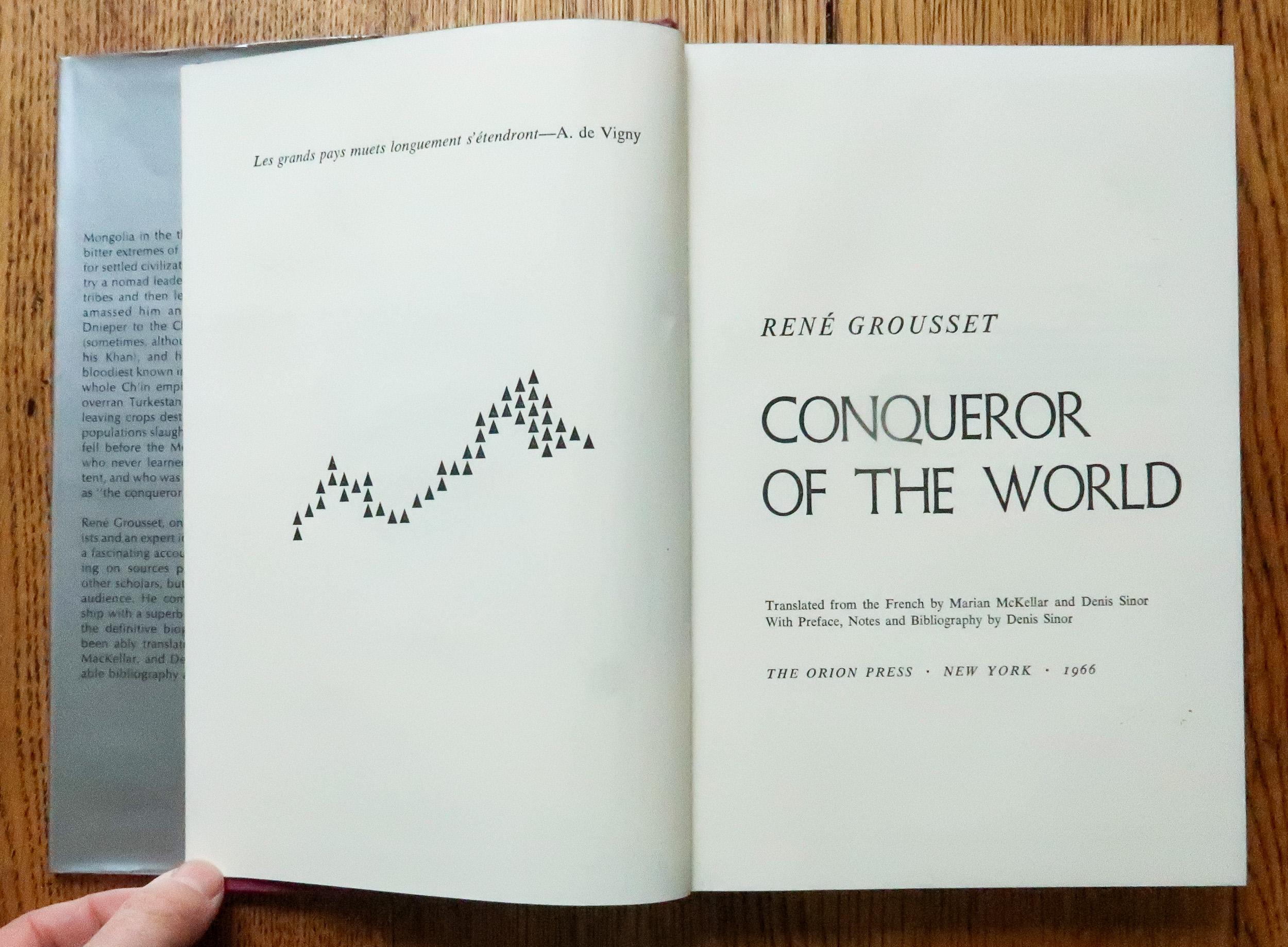 Conqueror Of The World The Life of Chingis-Khan by Renee Grousset: Very ...