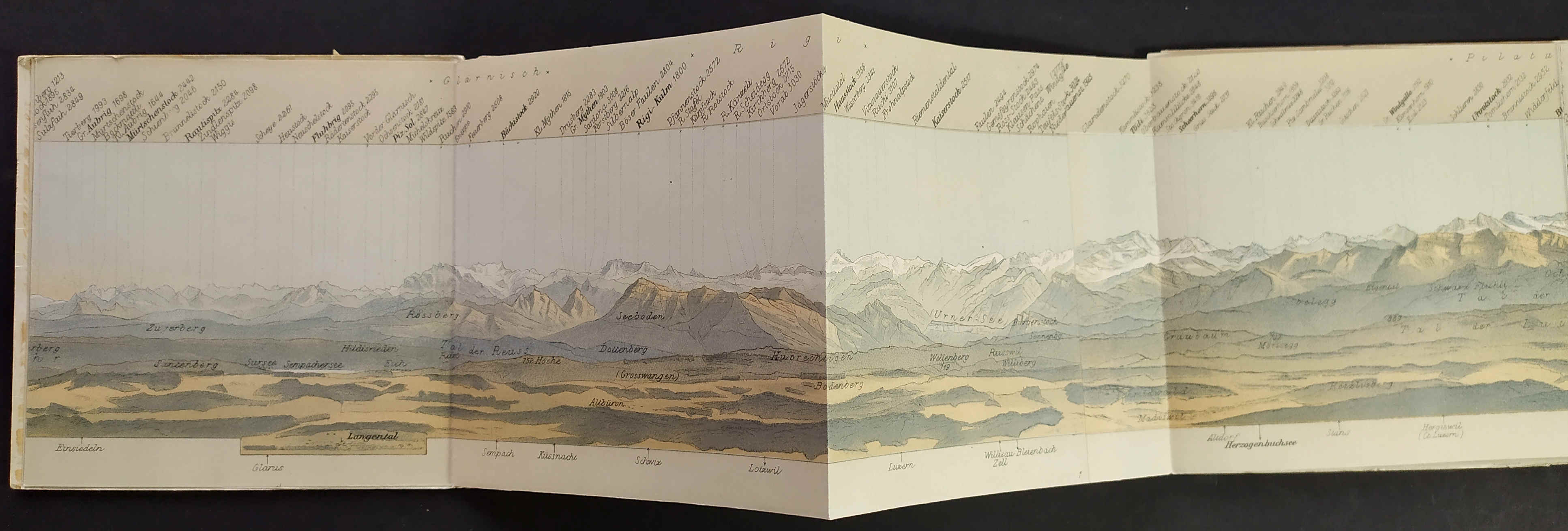Panorama vom Weissenstein by IMFELD X.: Map | pittoresque.ch