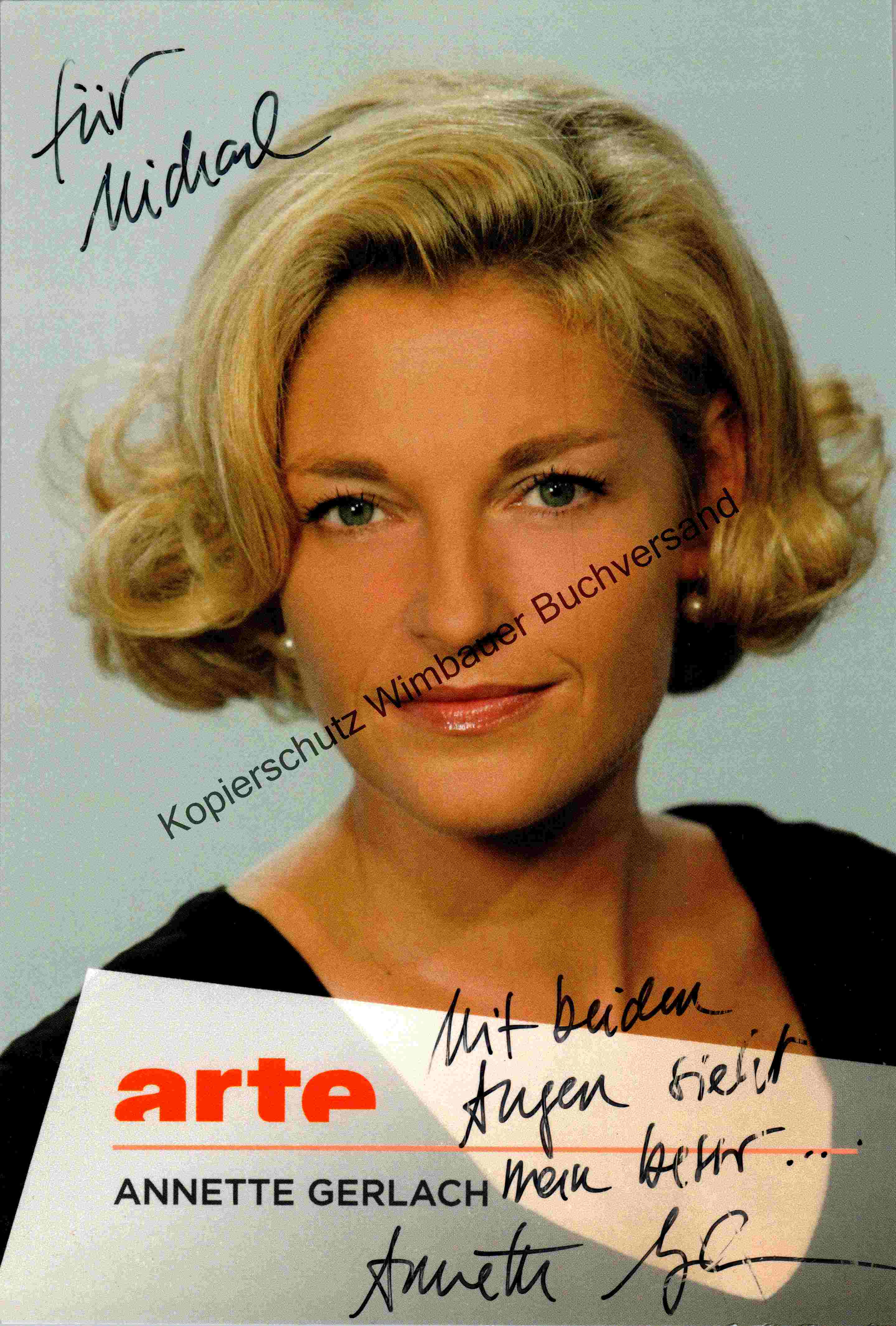 Original Autogramm Annette Gerlach ARTE /// Autograph signiert signed ...