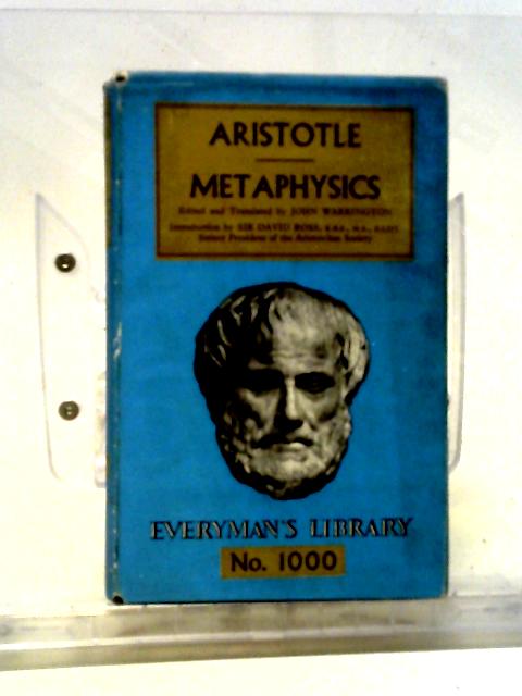 Aristotle's Metaphysics von Aristotle: Good (1956) | World of Rare Books