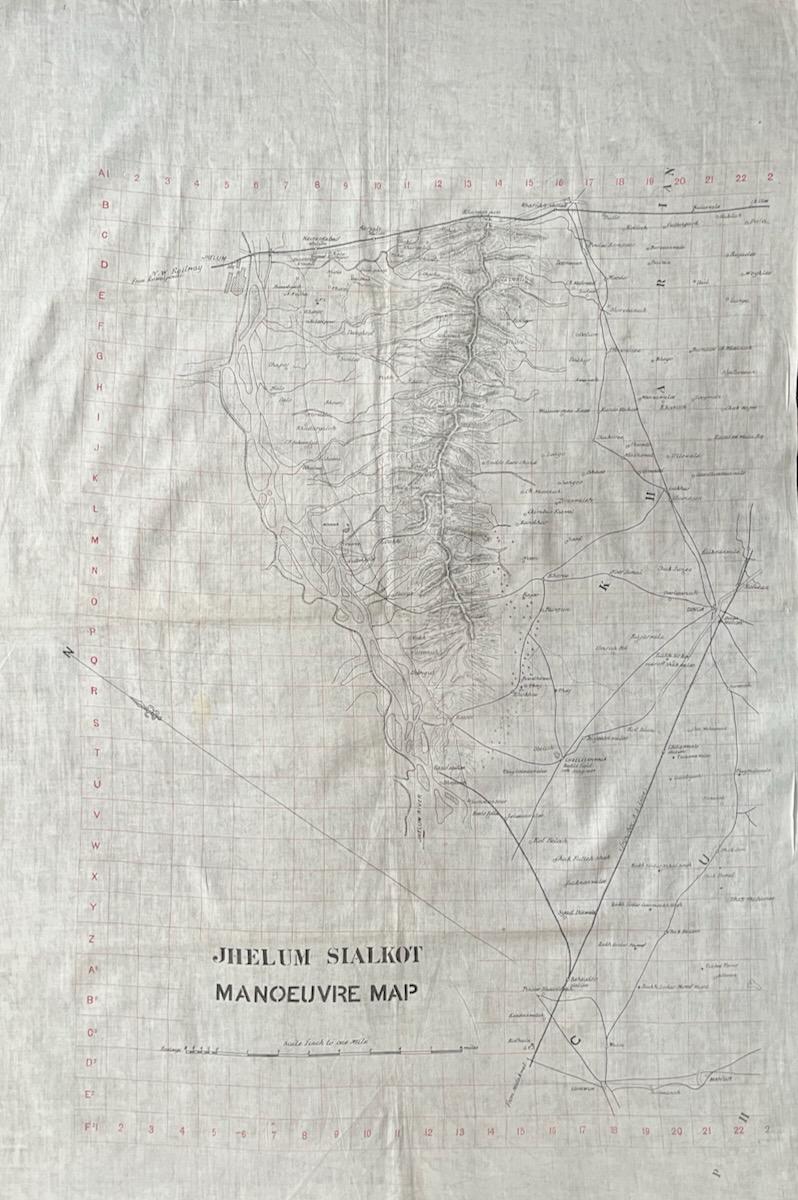 Jhelum Sialkot Manoeuvre Map. de [ROYAL ENGINEERS, INDIA]: Mapa ...