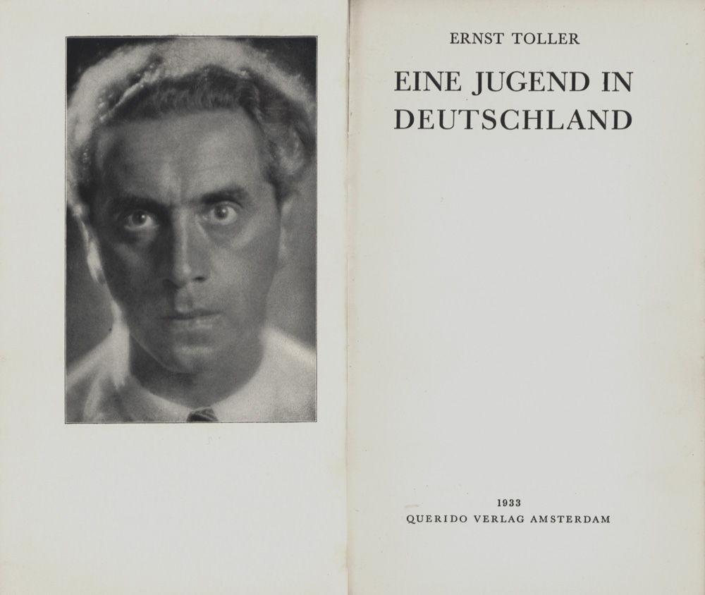 Eine Jugend in Deutschland. von Toller, Ernst.: (1933) | Georg Fritsch ...