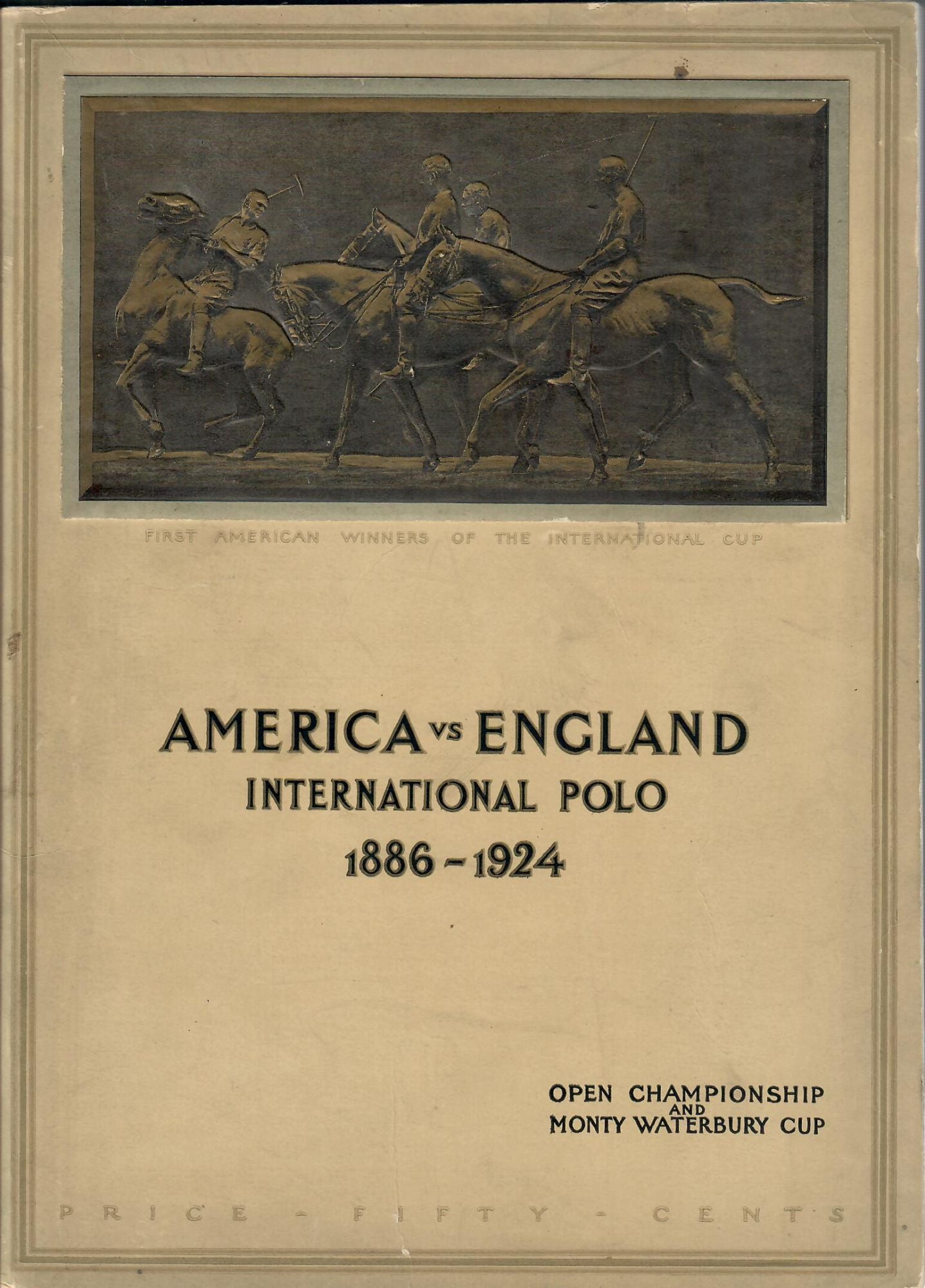 America vs. England International Polo 1886-1924 at the Meadow Brook ...