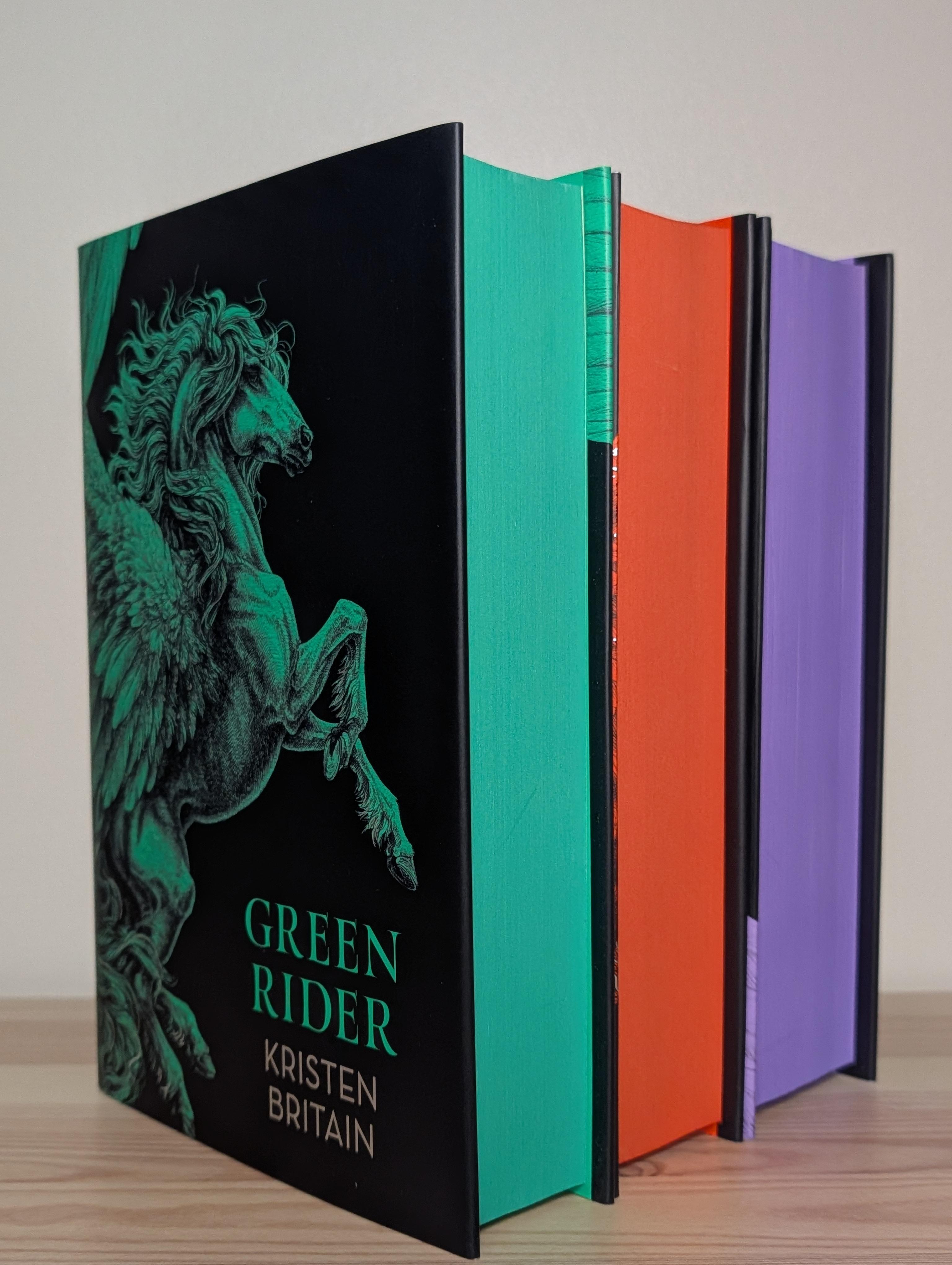 Green Rider; First Rider's Call (Signed Special Set with sprayed edges ...