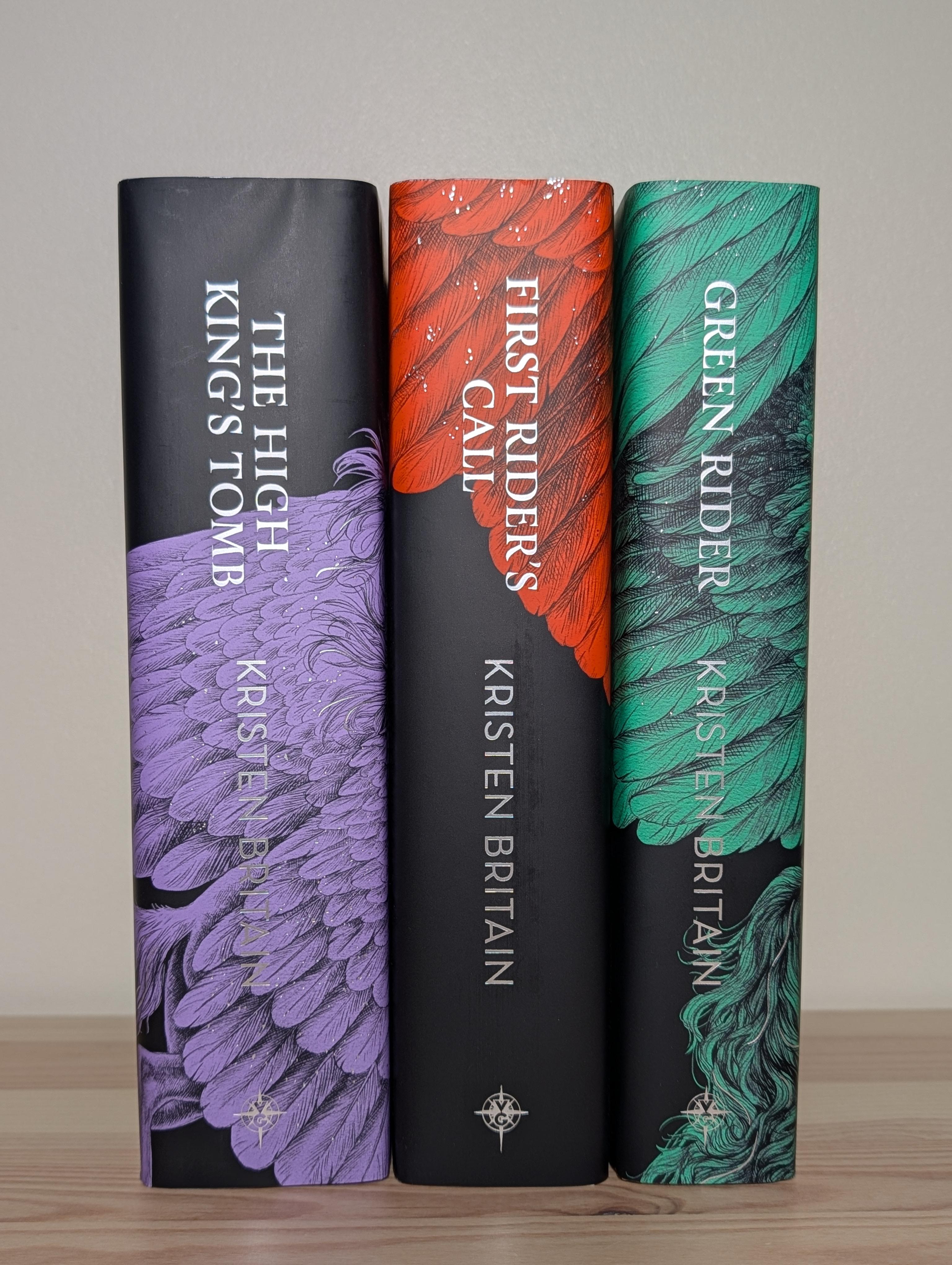 Green Rider; First Rider's Call (Signed Special Set with sprayed edges ...