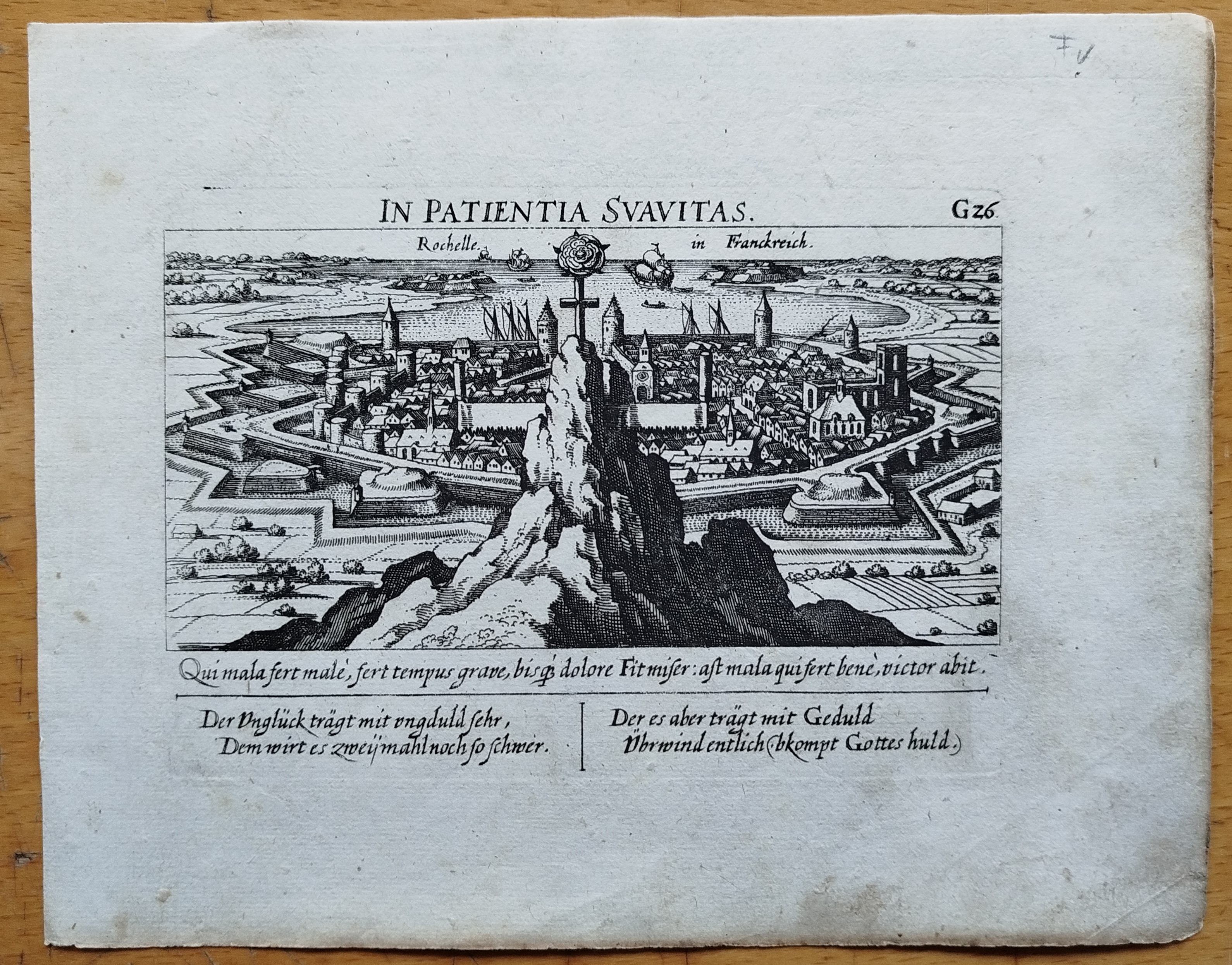 La Rochelle - Original Engraving Daniel Meisner Thesaurus ...