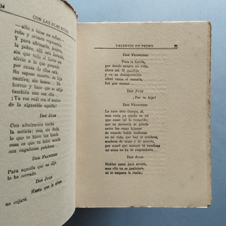 Con las Alas Rotas. Escenas de la Vida Colonial. Glosas en Verso. by ...