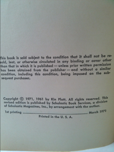 the blue man by kin platt: Good Paperback | ThriftBooksVintage