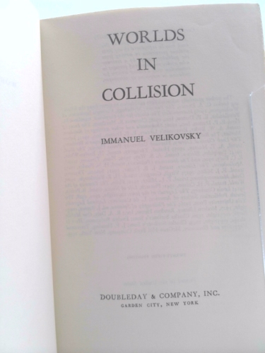 Worlds In Collision von Immanuel Velikovsky: Good Hardcover ...