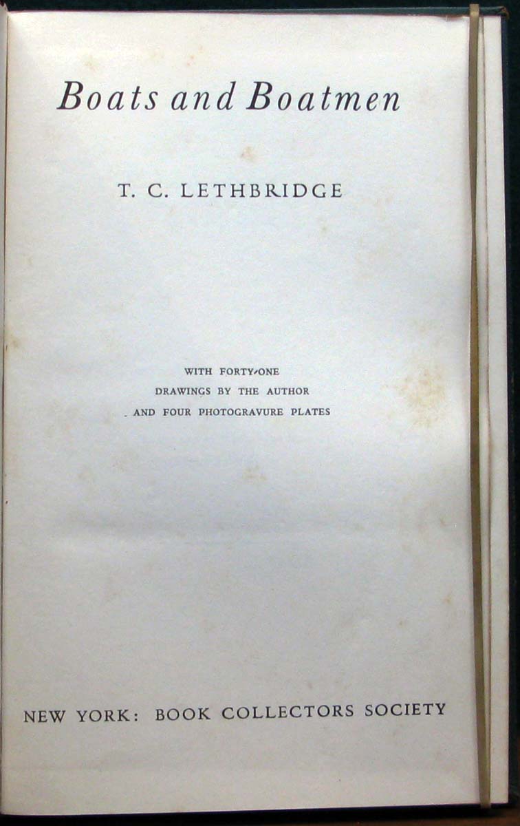 BOATS AND BOATMEN. With Forty-One Drawings by the Author and Four ...