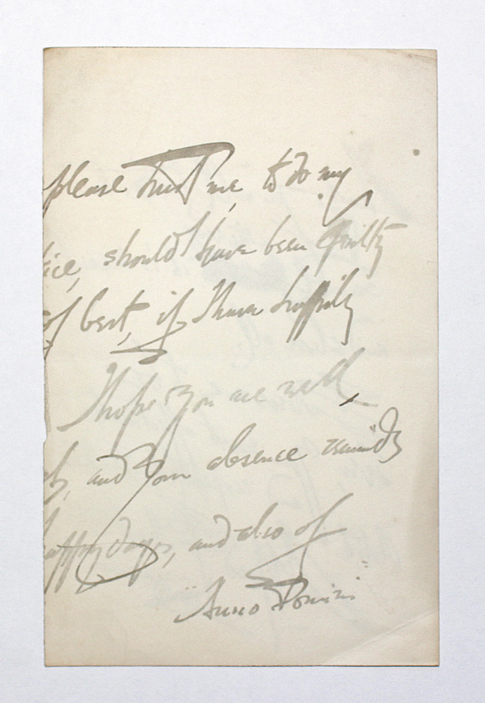 An Original Handwritten and Signed Part Letter by Sculptor Sir Alfred ...
