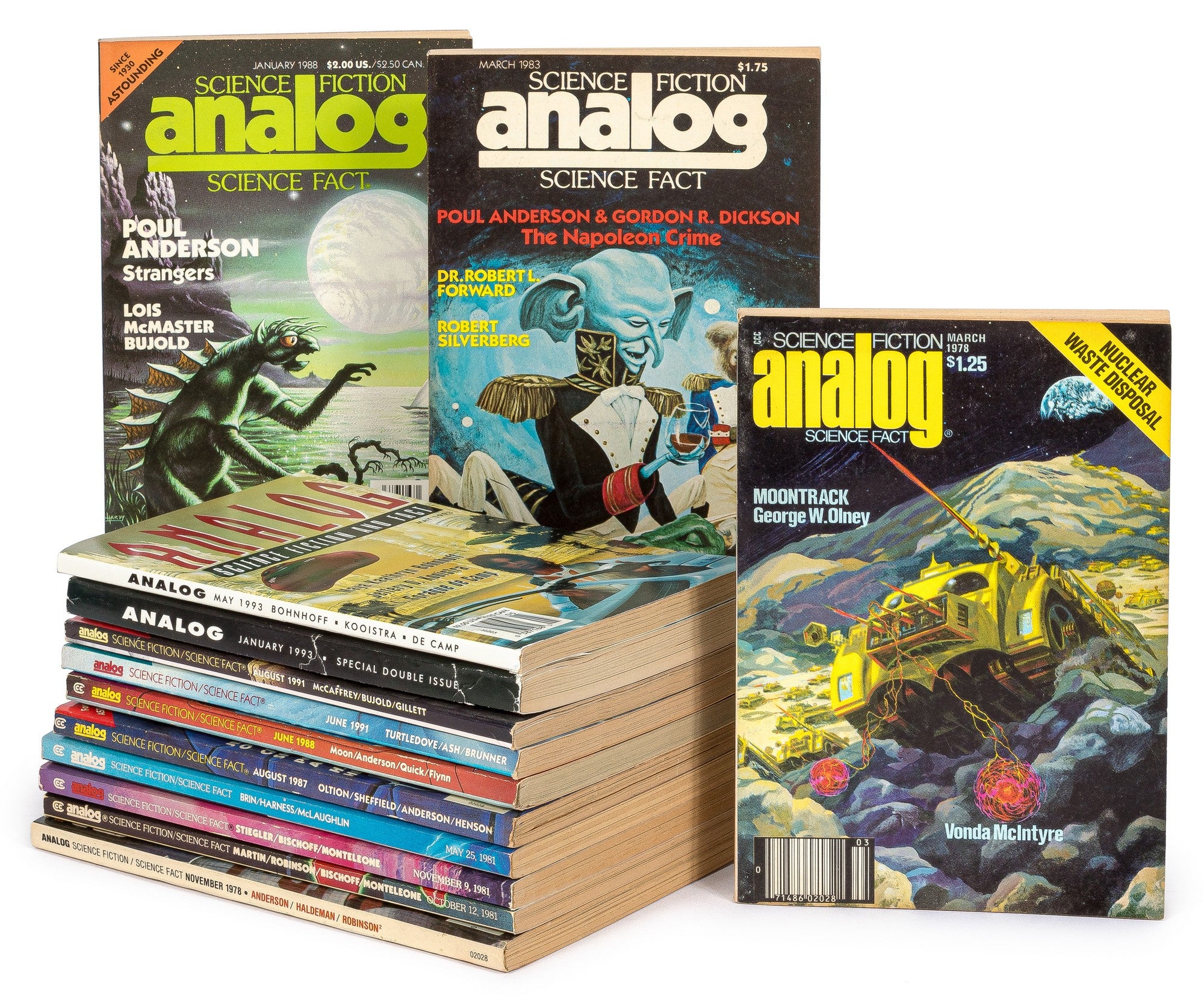 Thirteen issues of Analog Science Fiction magazine by BOVA, Ben ...