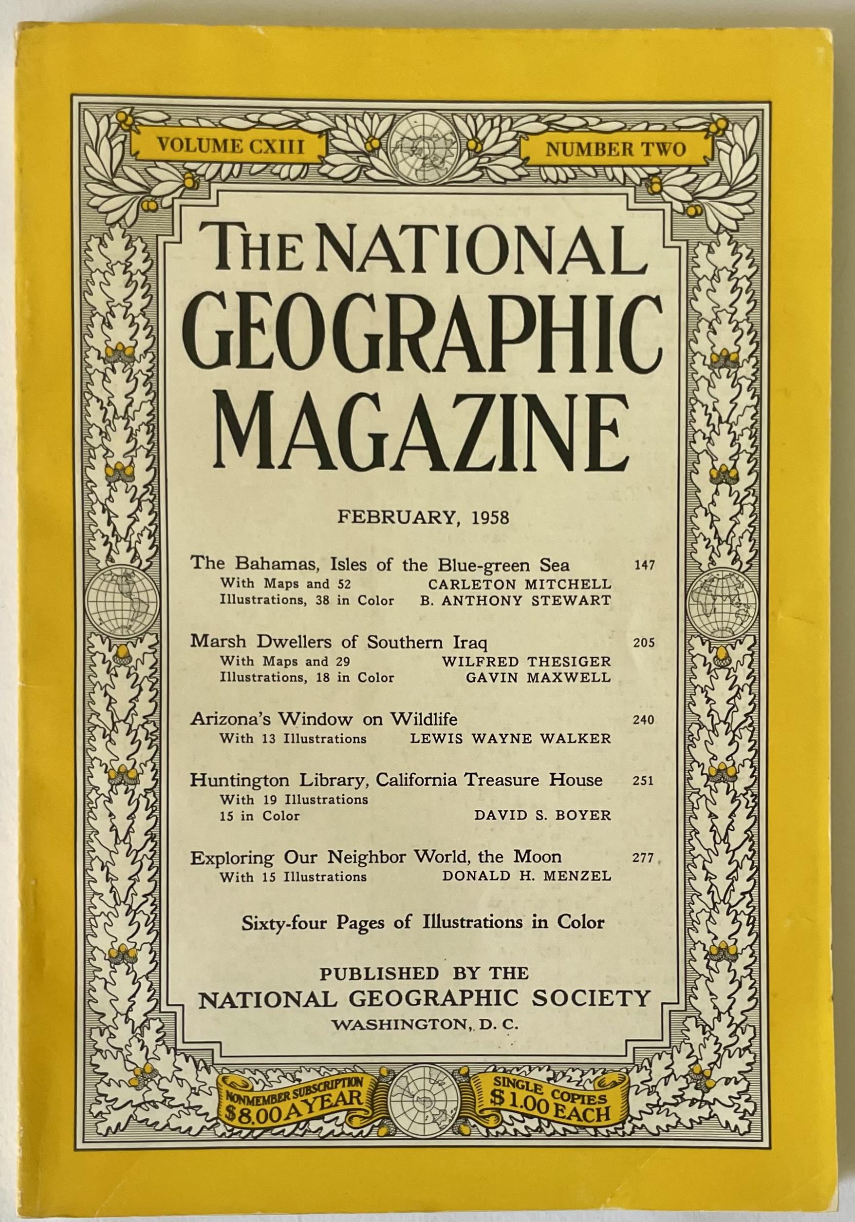THE NATIONAL GEOGRAPHIC MAGAZINE February 1958 by A.A. V.V.: (1958 ...
