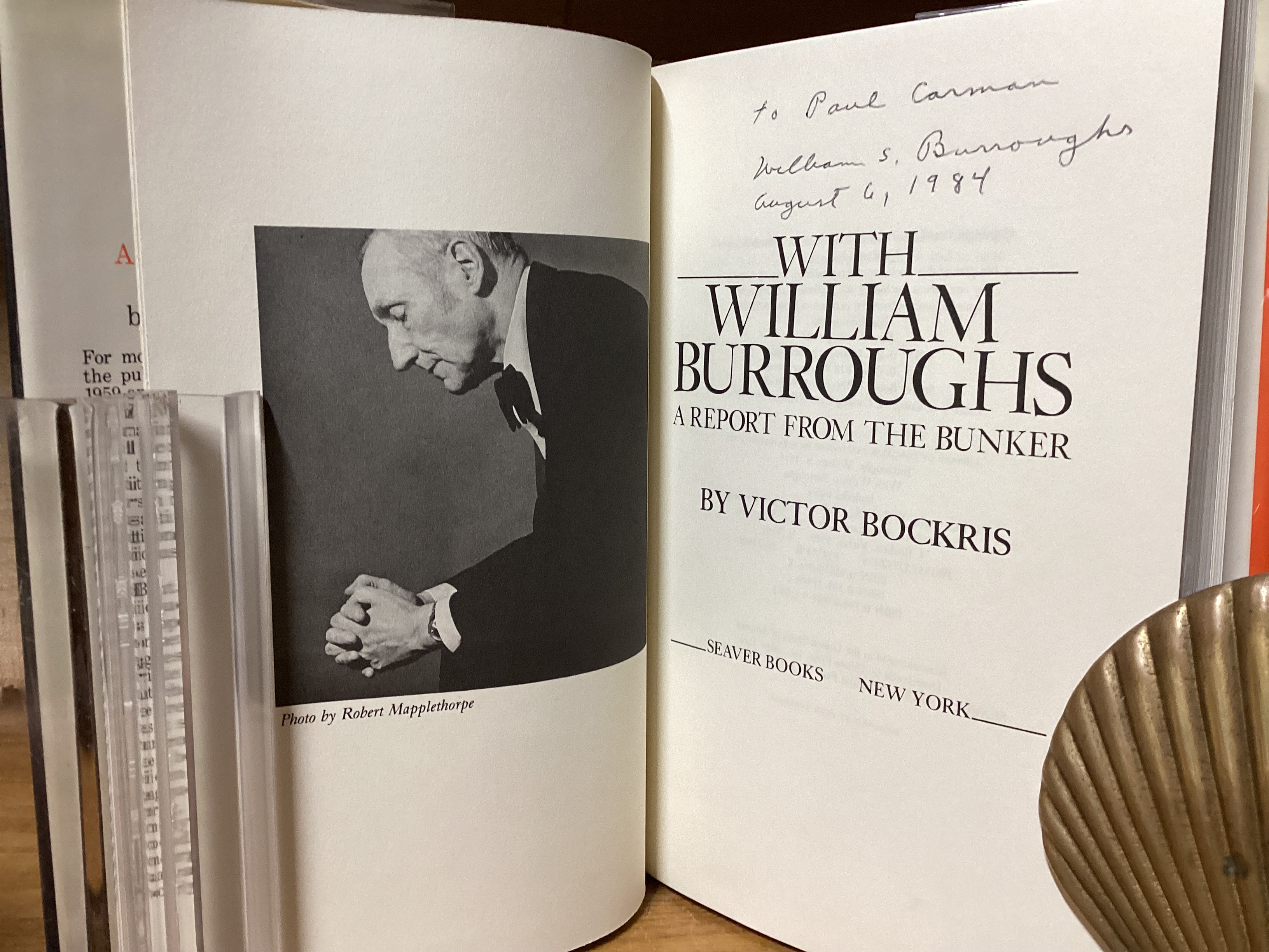 With William Burroughs: A Report from the Bunker. by Bockris, Victor ...