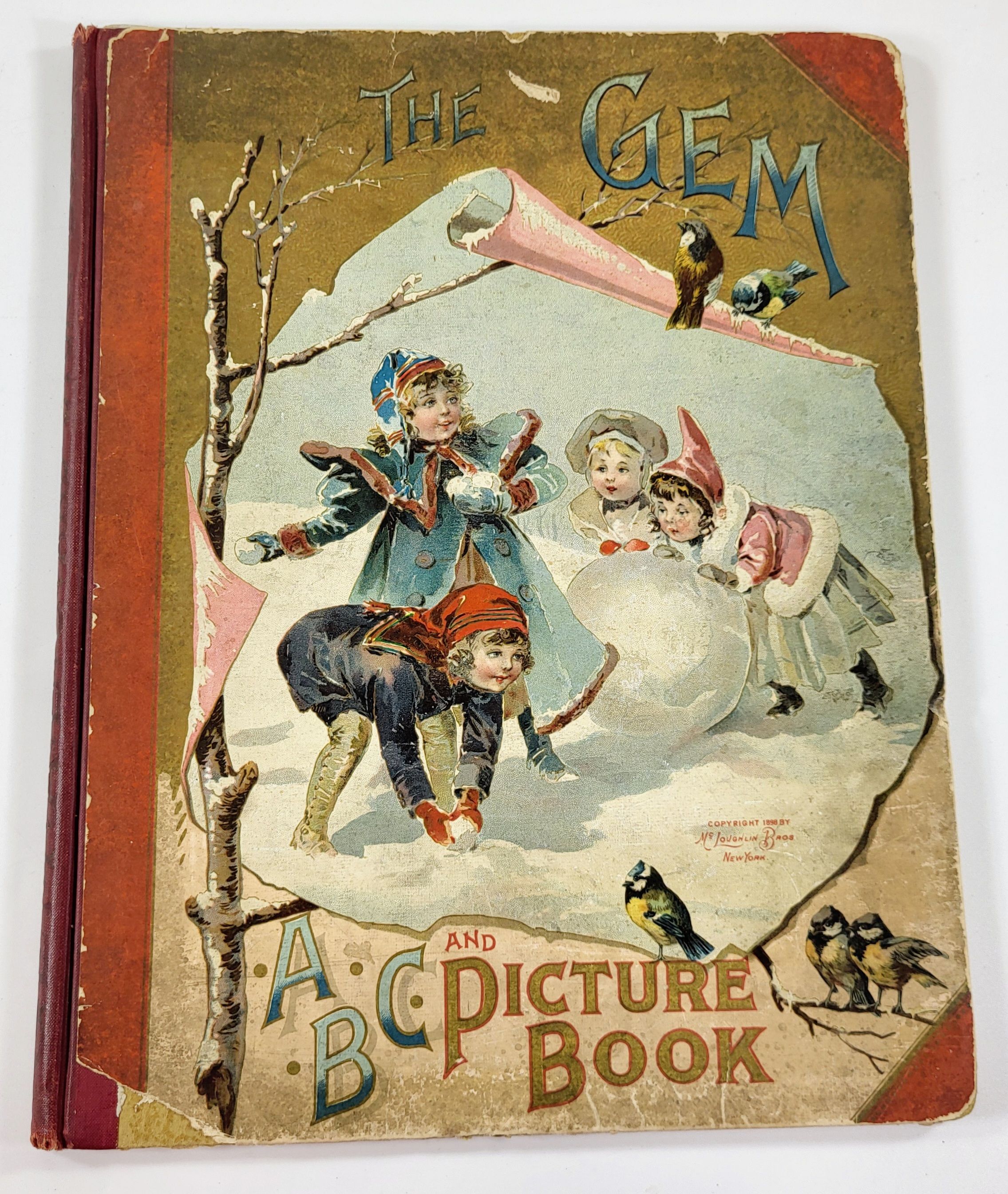 The Gem ABC and Picture Book by McLoughlin Bros.: Poor Hardcover (1898 ...