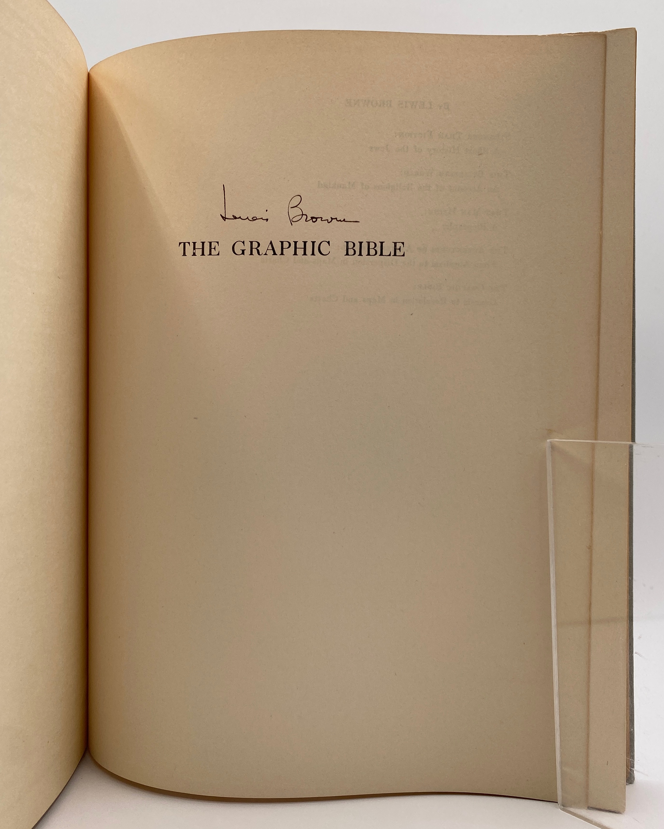 THE GRAPHIC BIBLE. From Genesis to Revelation In Animated Maps & Charts ...