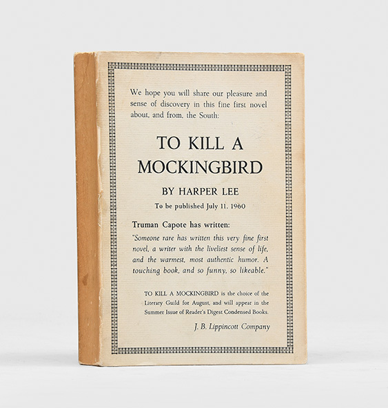 To Kill a Mockingbird. by LEE, Harper. | Peter Harrington. ABA/ ILAB.
