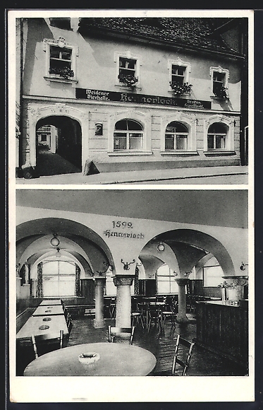 Ansichtskarte Weiden / Bayer. Ostmark, Gasthaus Weidener Bierhalle von ...