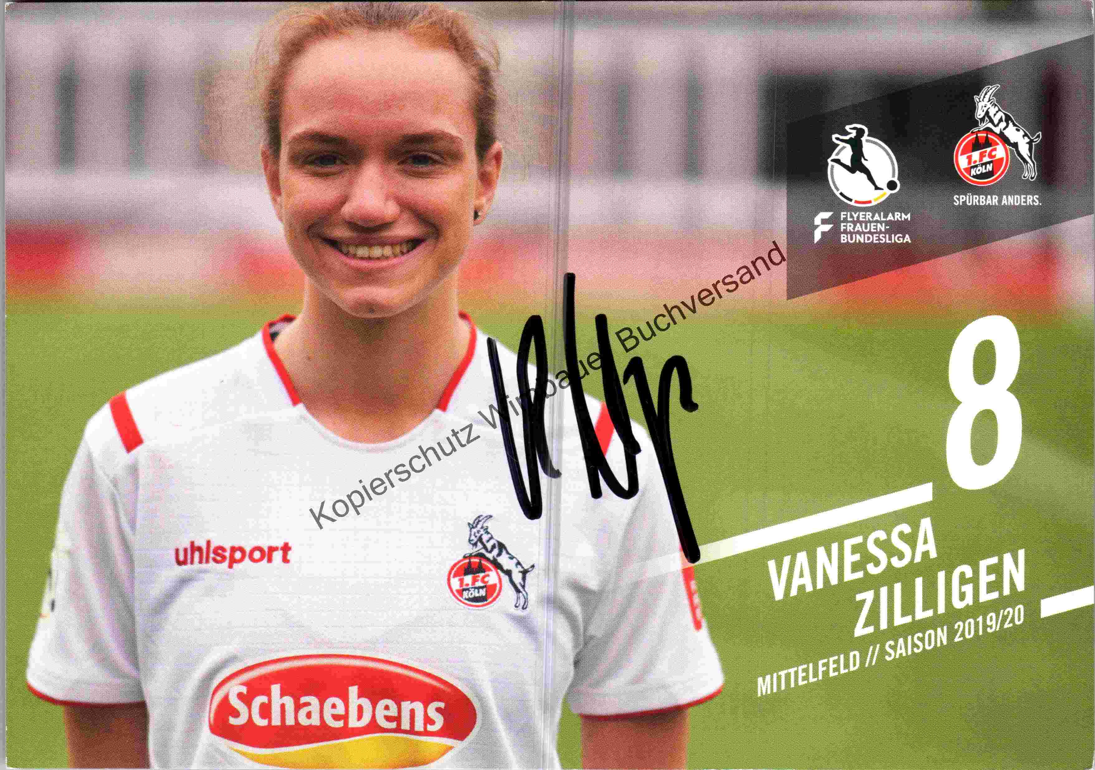 Original Autogramm Vanessa Zilligen 1. FC Köln /// Autograph signiert ...