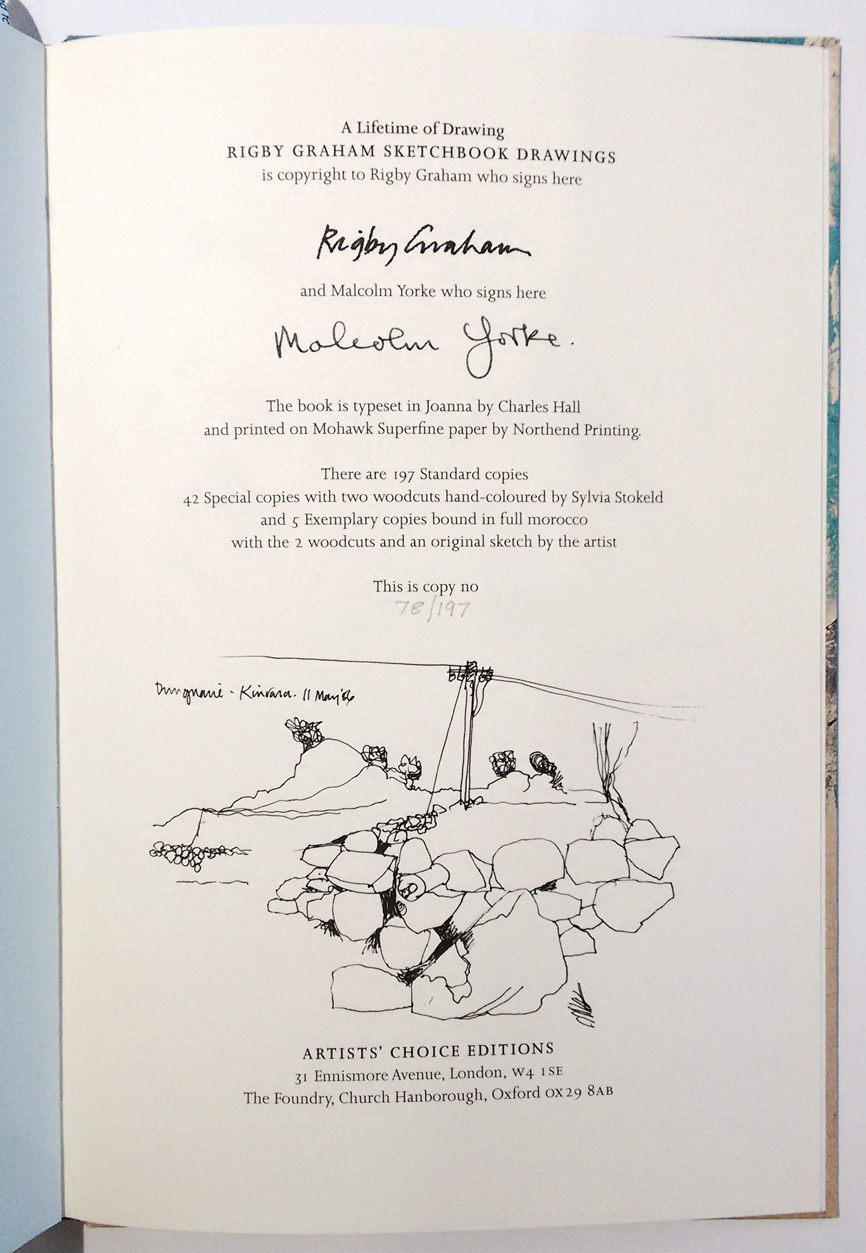 A Lifetime of Drawing : Rigby Graham Sketchbook Drawings (Signed) by ...