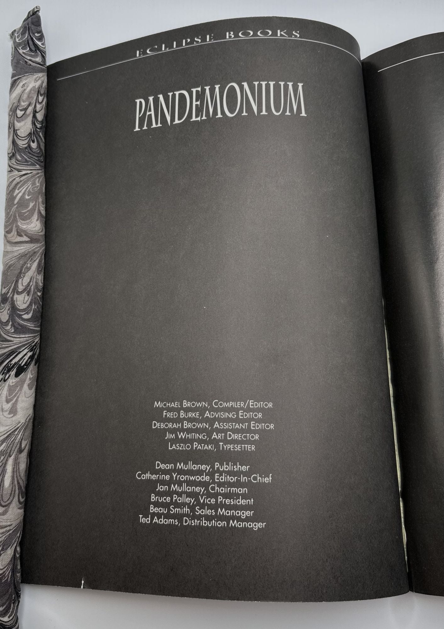 PANDEMONIUM [Signed] by Brown, Michael [Editor]; Barker, Clive [Author ...