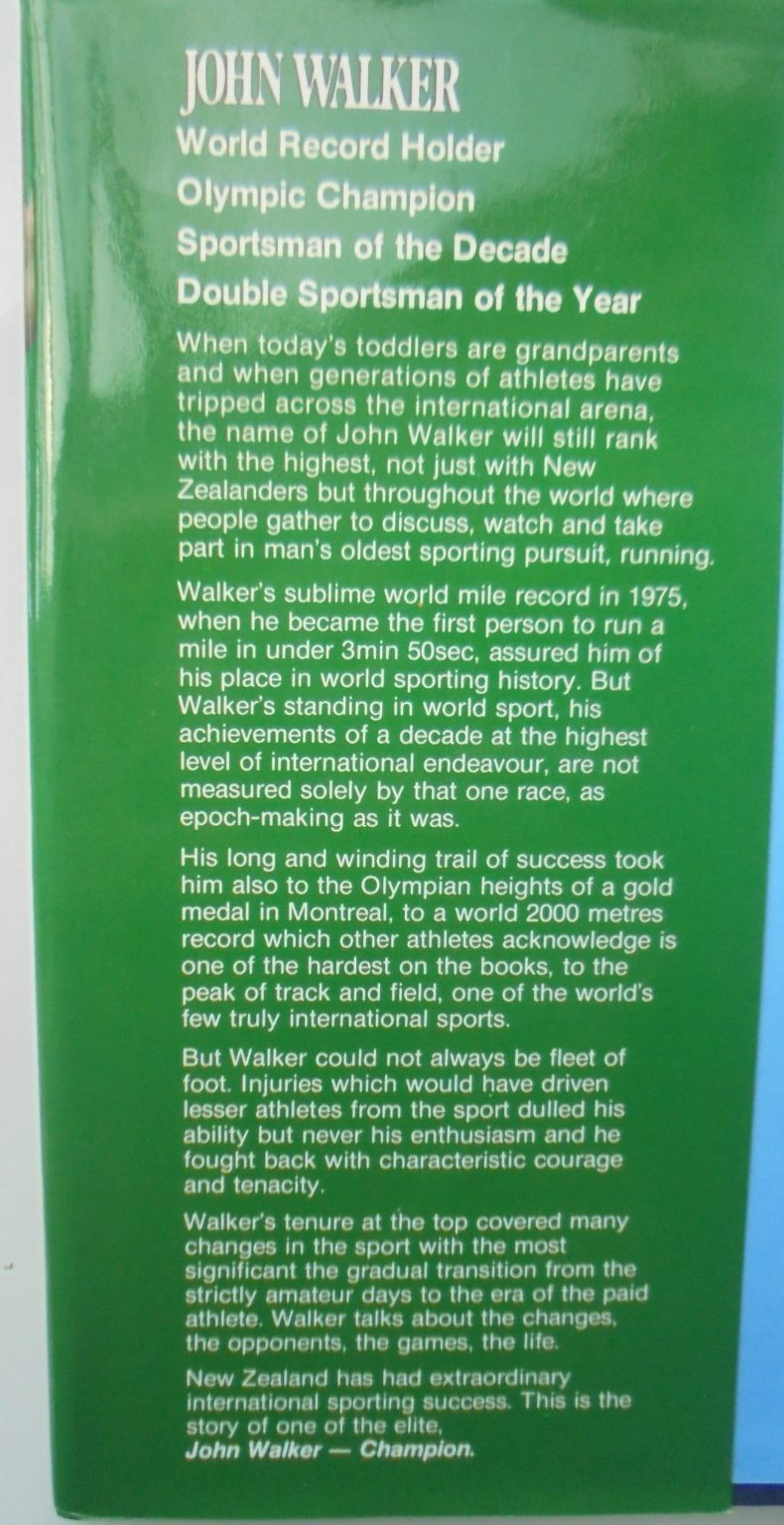 John Walker, Champion An Autobiography. SIGNED by John Walker: Near ...