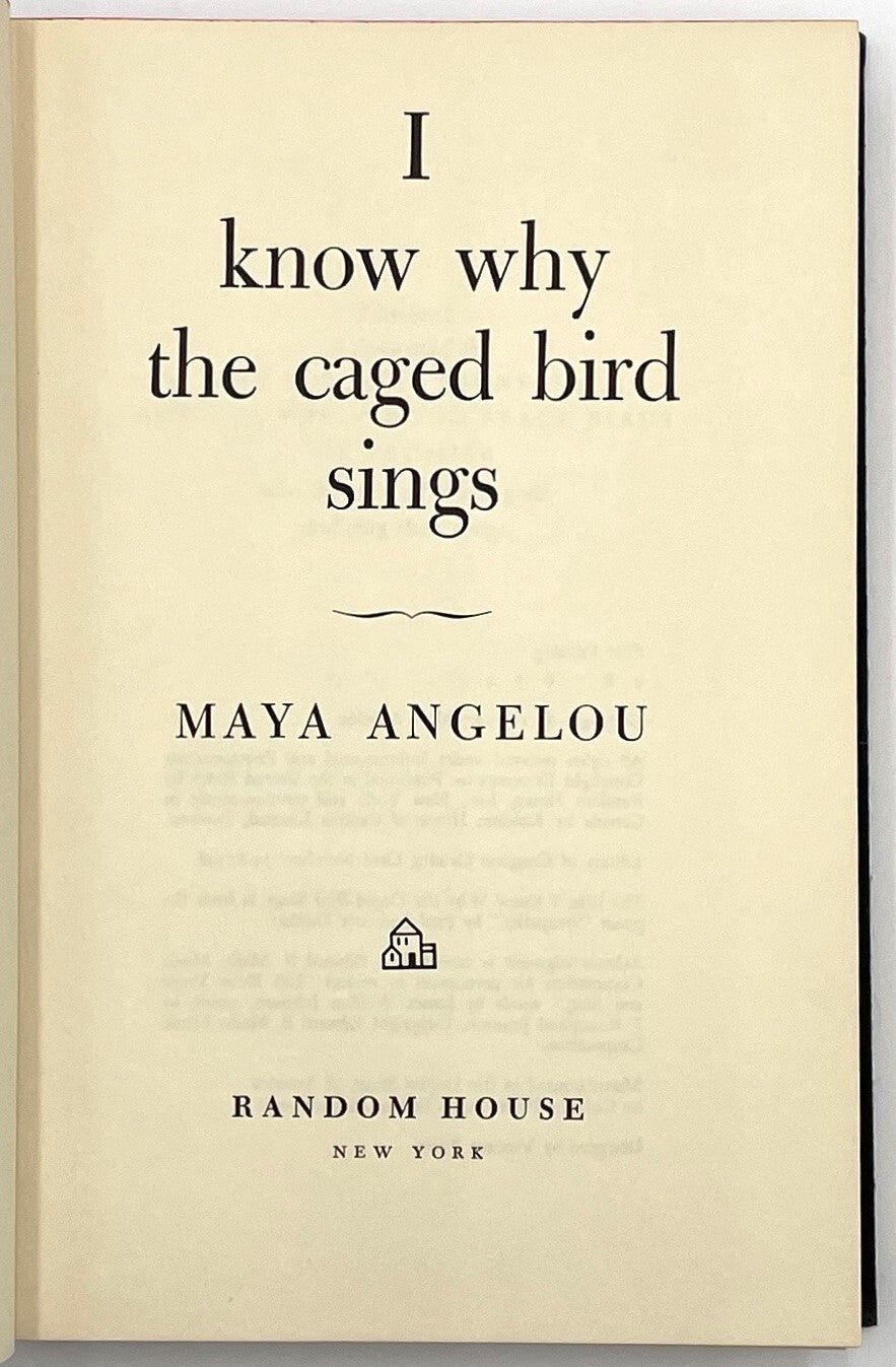 I know Why the Caged Bird Sings by Angelou, Maya | InkQ Rare Books, LLC