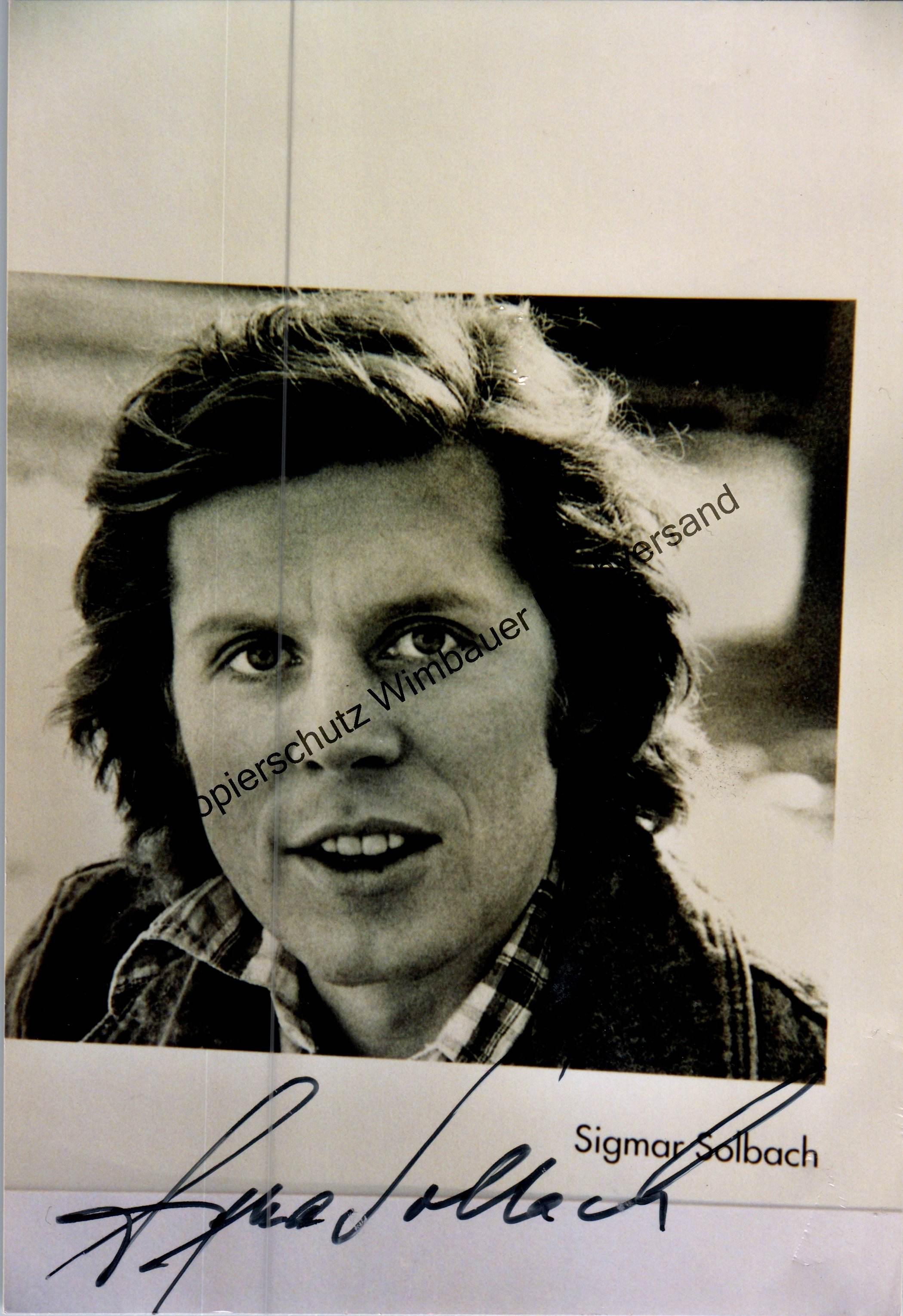 Original Autogramm Sigmar Solbach /// Autogramm Autograph signiert ...