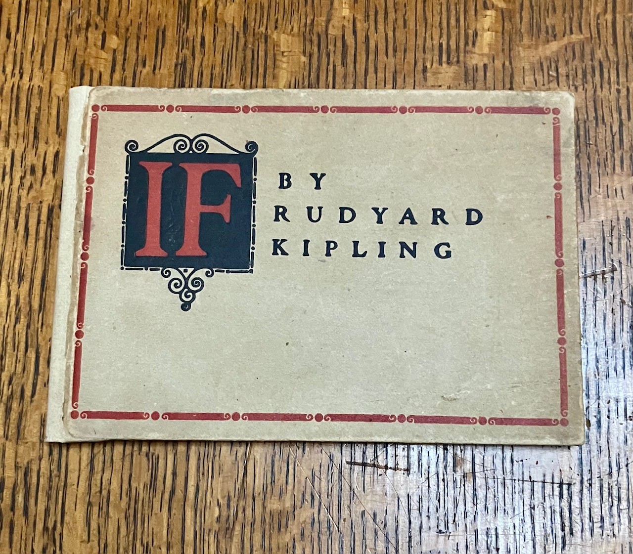 IF. von KIPLING. RUDYARD.: Very Good Hardcover (1910) 1st Edition ...