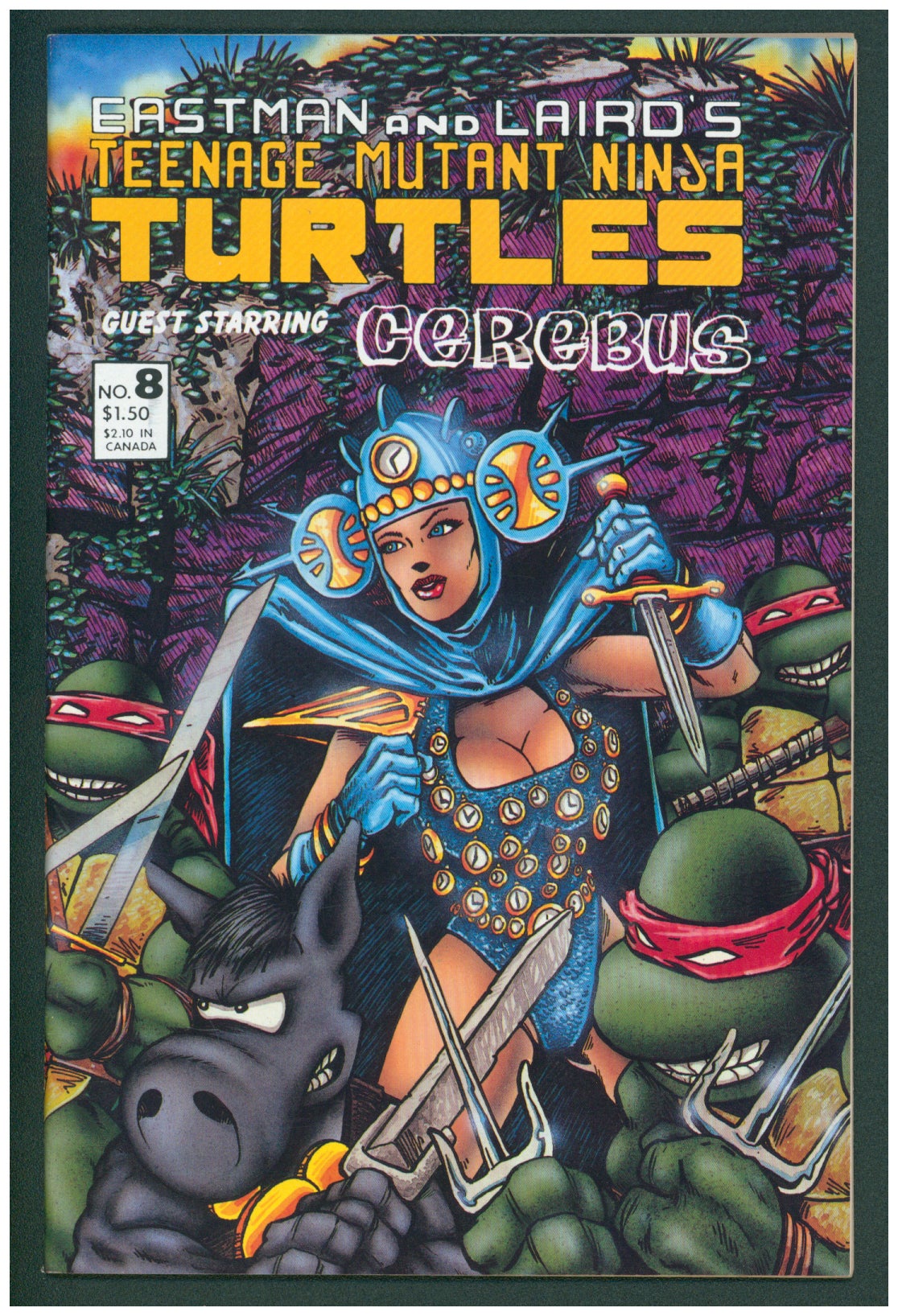 Teenage Mutant Ninja Turtles #8. (Guest Starring Cerebus) von Eastman ...