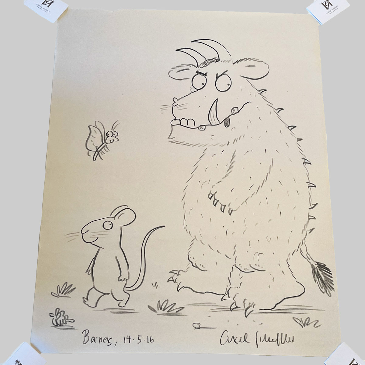 Signed Original Drawing Of The Gruffalo. by Axel Scheffler (Julia ...