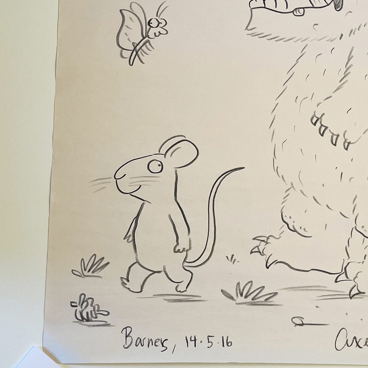Signed Original Drawing Of The Gruffalo. by Axel Scheffler (Julia ...