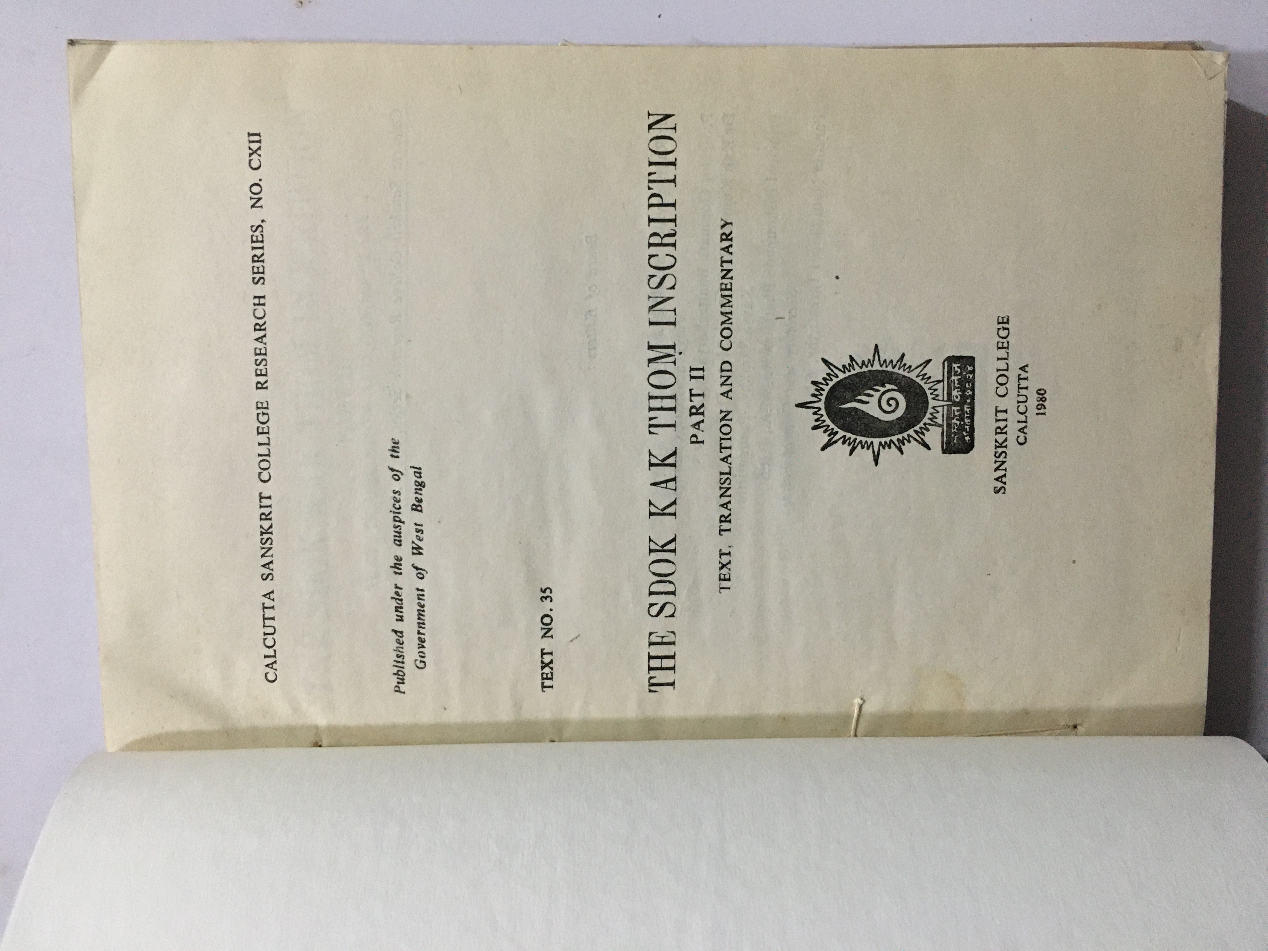 The Sdok Kak Thom Inscription. Part 2. Text Translation And Commentary ...