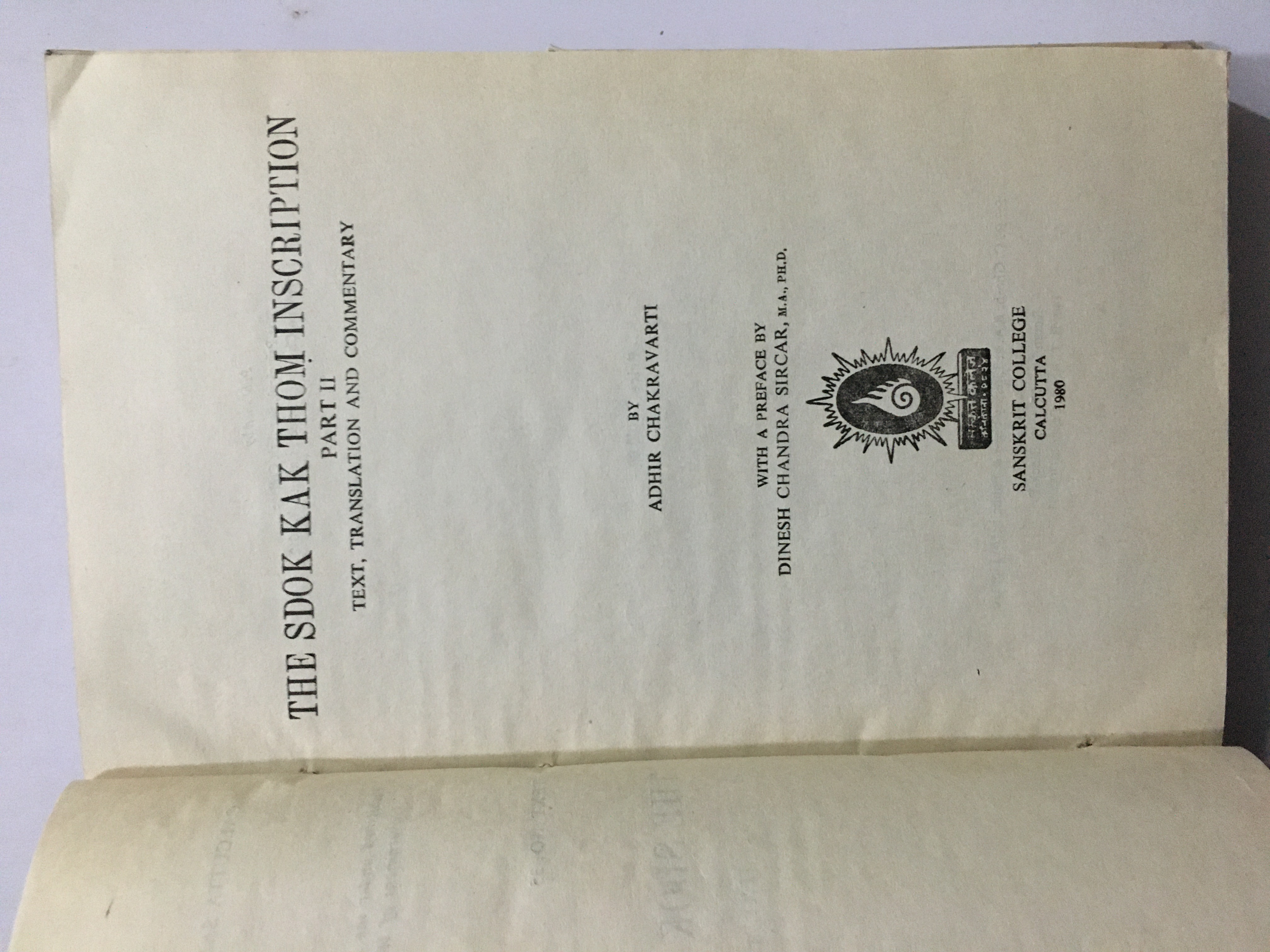 The Sdok Kak Thom Inscription. Part 2. Text Translation And Commentary ...