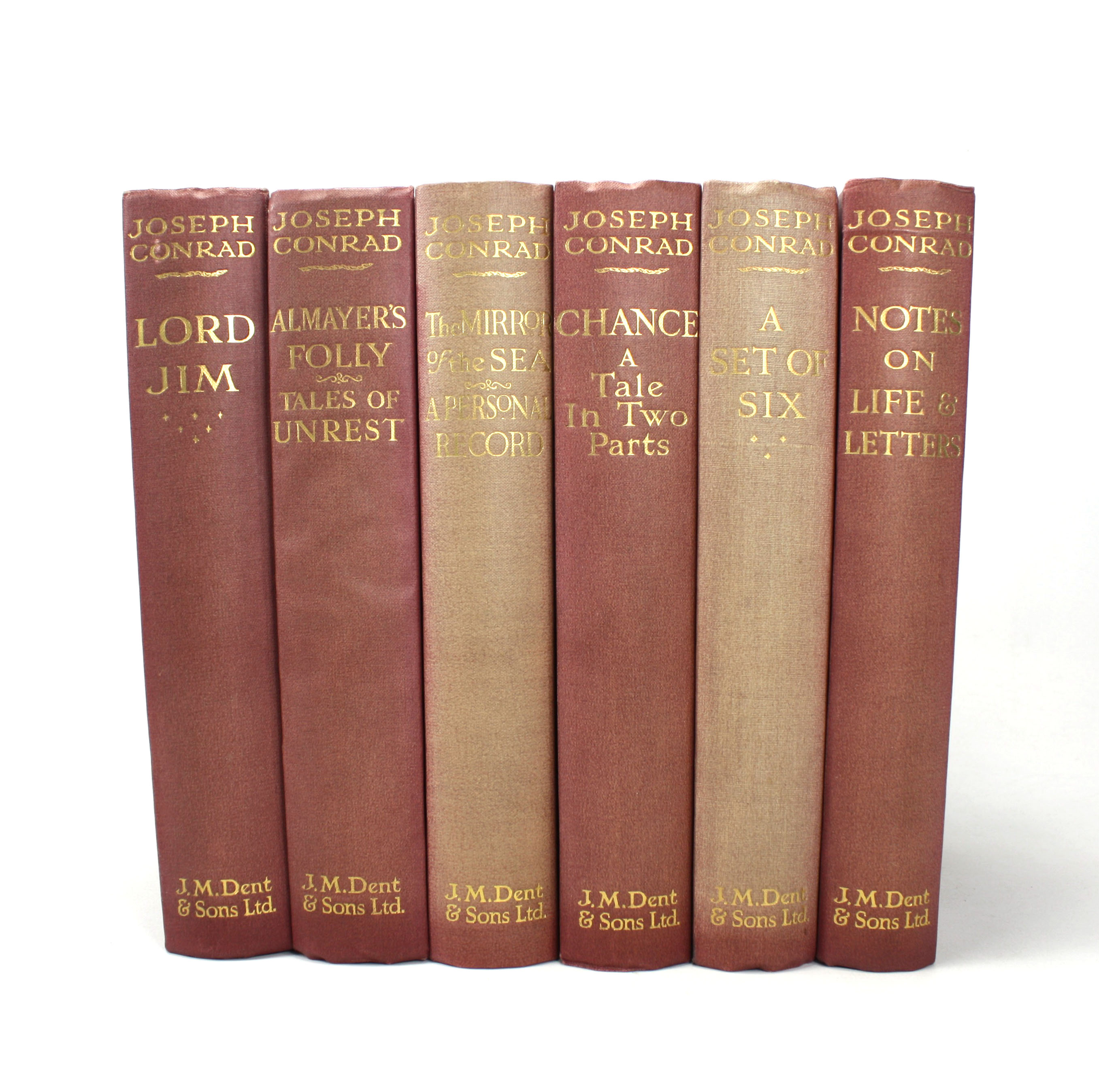 The Uniform Edition - The Works of Joseph Conrad series (6 volumes ...