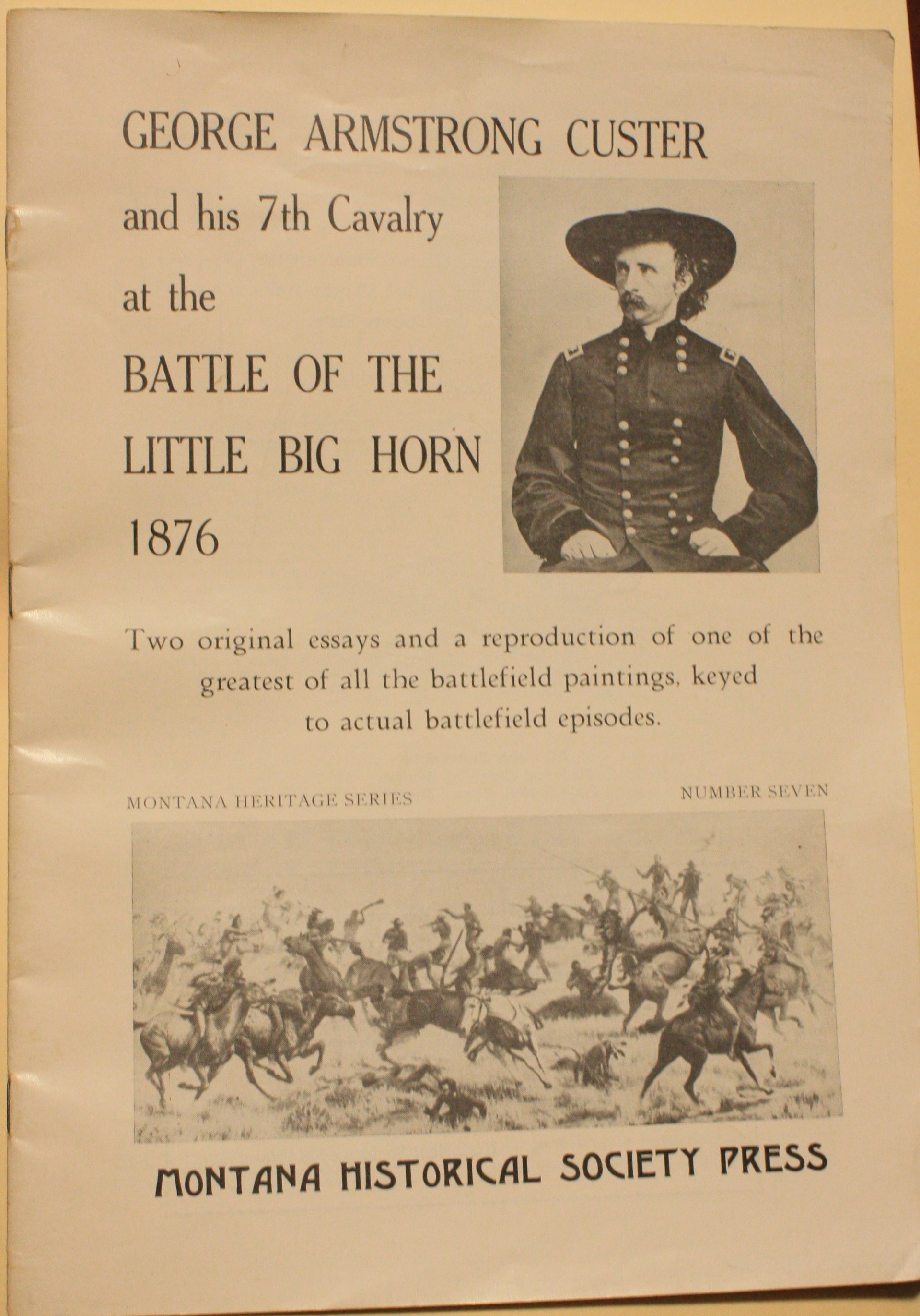 George Armstrong Custer and his 7th Cavalry at the Battle Of The Little ...