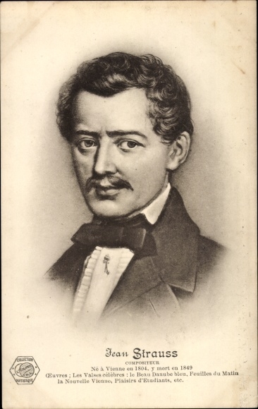 Ansichtskarte / Postkarte Komponist Johann Strauss, Portrait ...