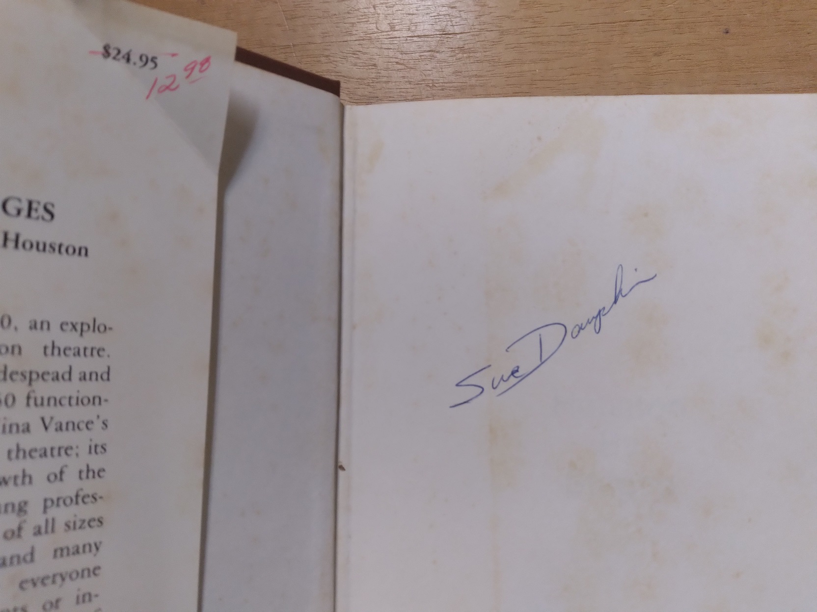 Houston By Stages: A History of Theatre in Houston by Sue Dauphin: Very ...
