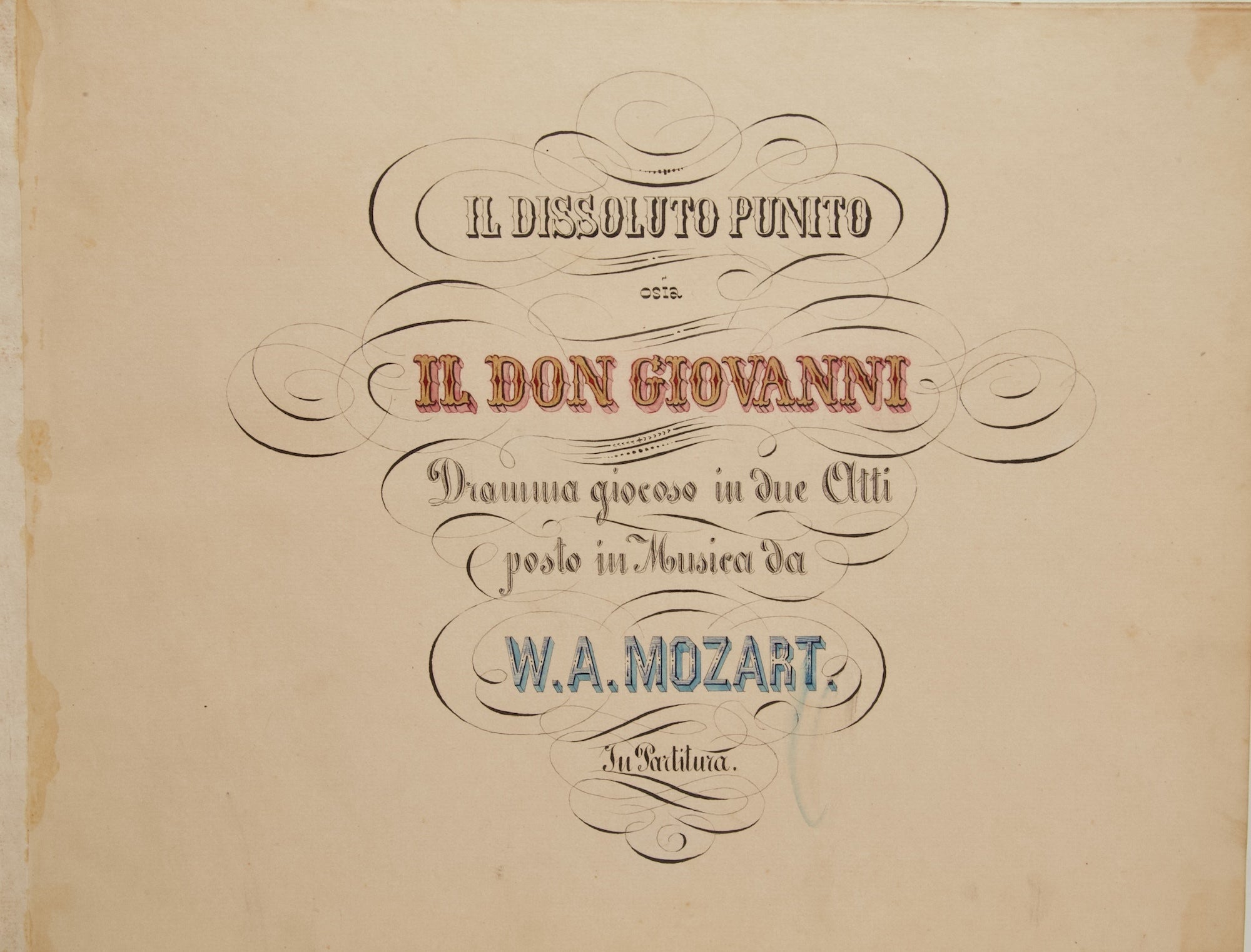 [KV 527]. Il Dissoluto Punito os?a Il Don Giovanni Dramma giocoso in ...