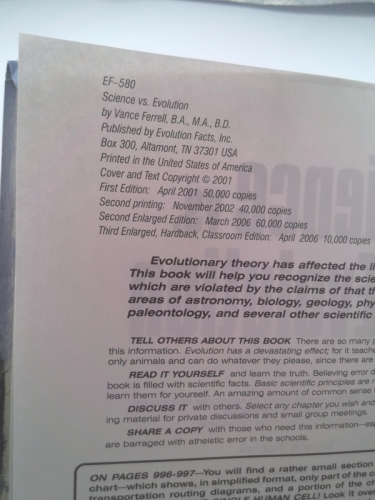 Science Vs. Evolution by Vance Ferrell: Good Hardcover | ThriftBooksVintage