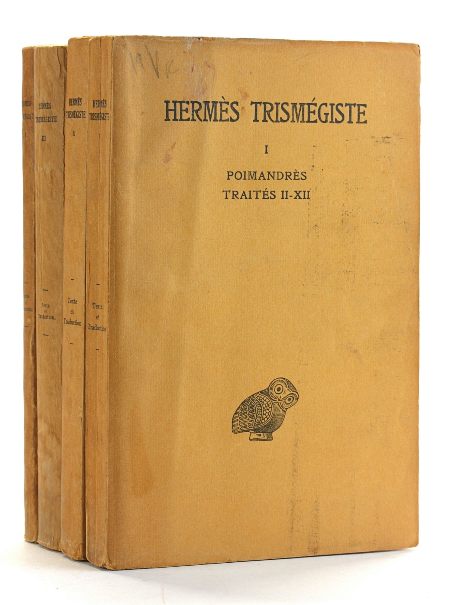 CORPUS HERMETICUM: HERMES TRISMEGISTE [4 Volume Set]: Vol. 1 ...