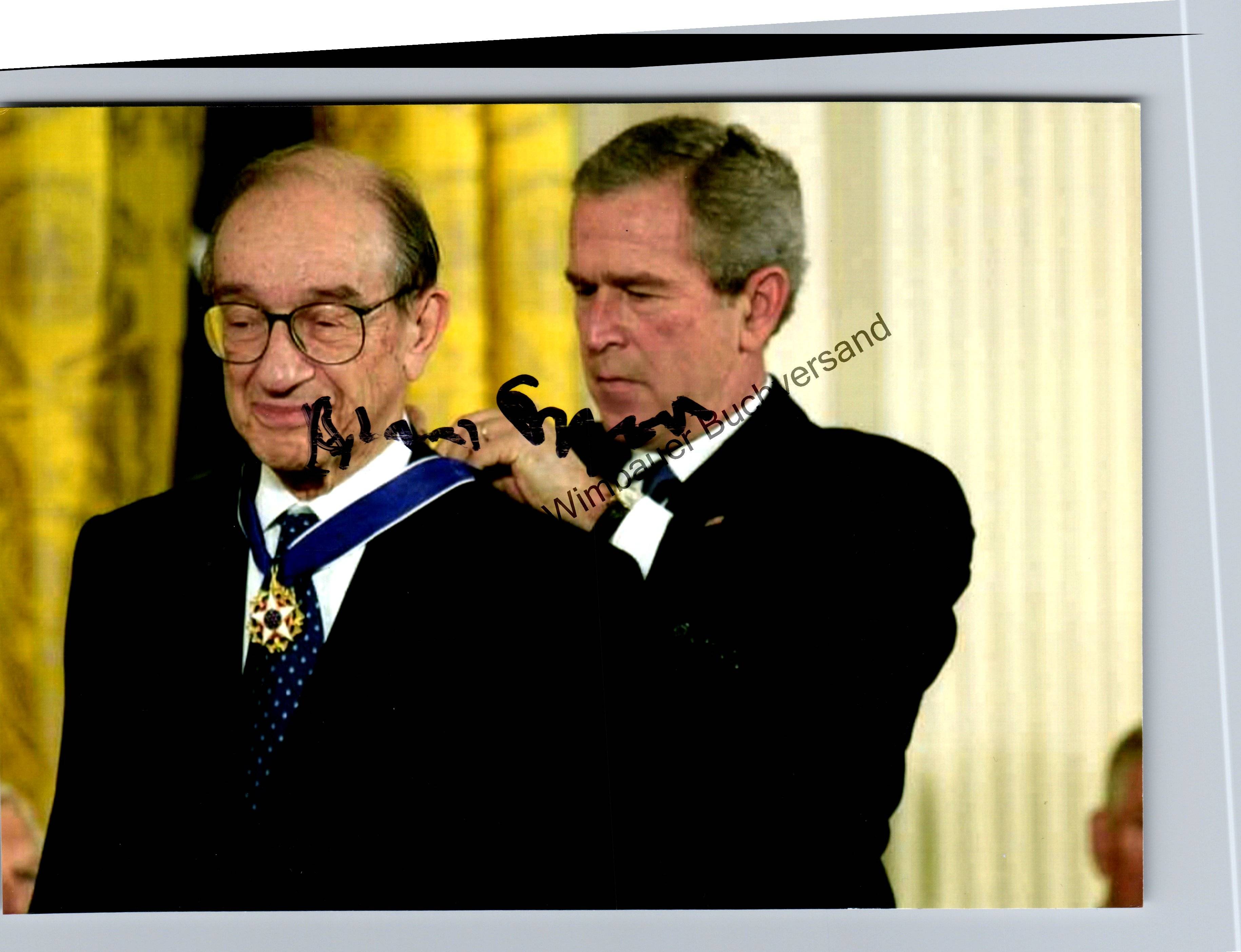 Original Autogramm Alan Greenspan /// Autograph signiert signed signee ...