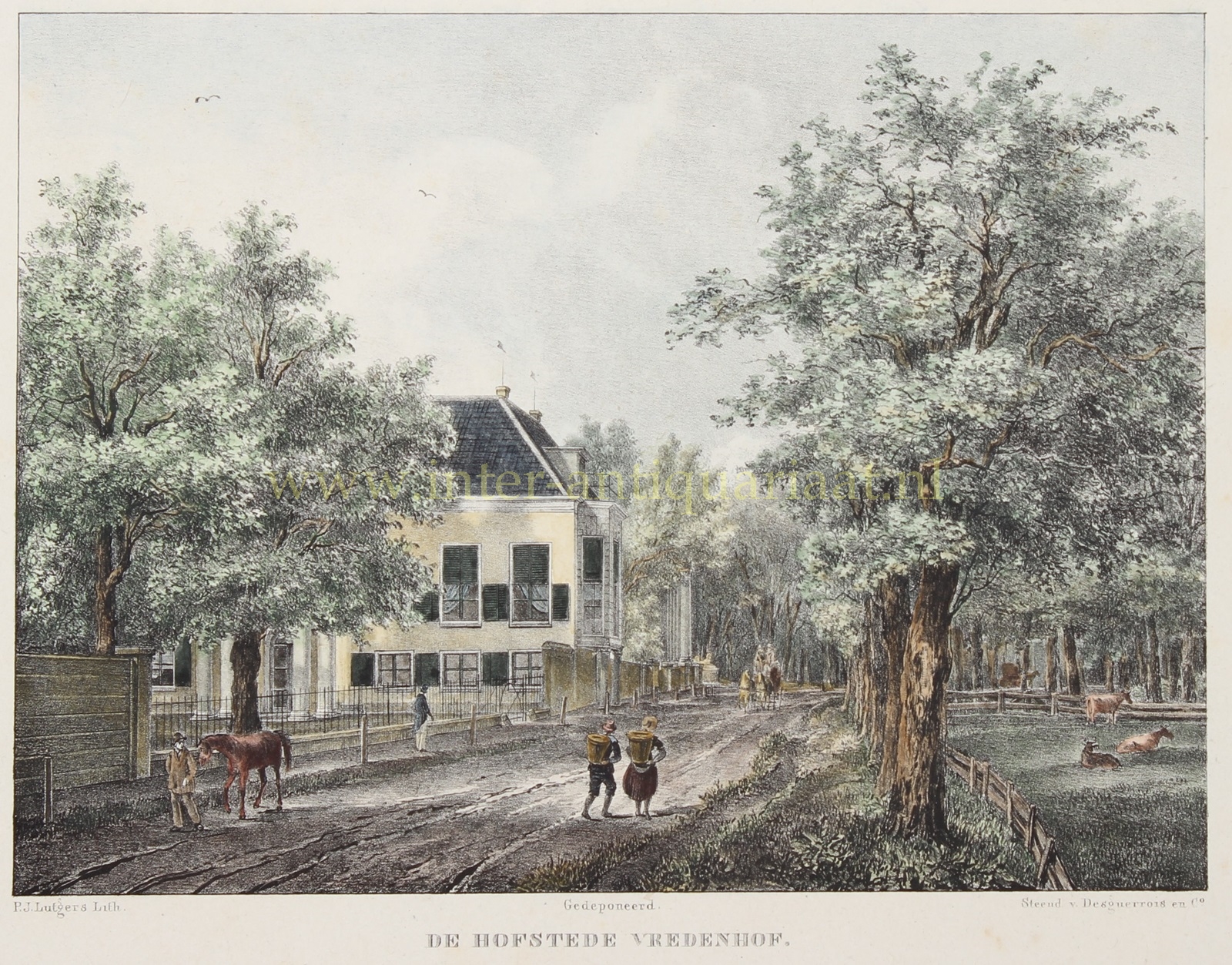 Vredenhof, Haarlem - Petrus Josephus Lutgers, 1837-1844 by Lutgers-- Petrus Josephus: Art ...