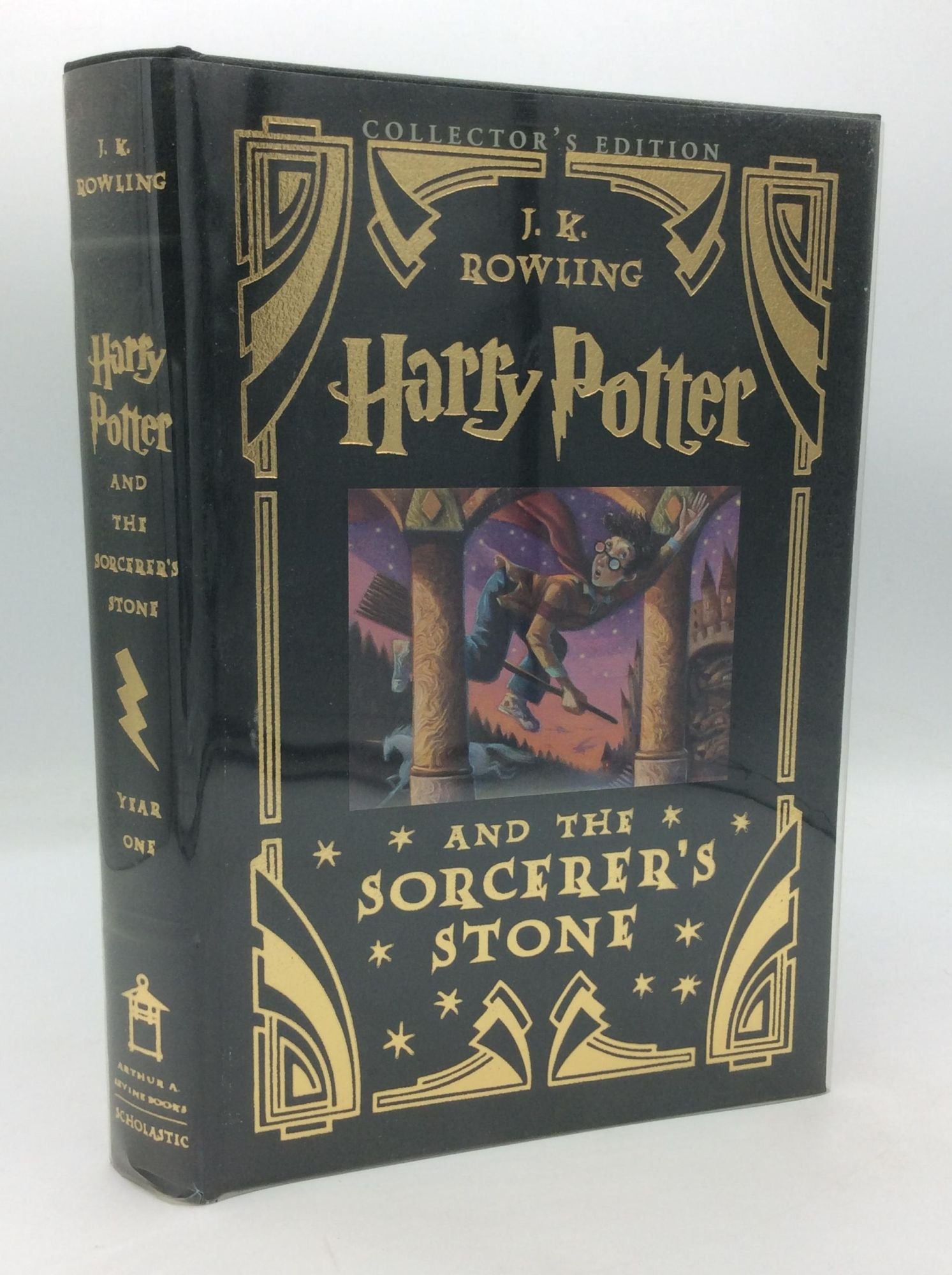 HARRY POTTER AND THE SORCERER'S STONE by J.K. Rowling: As New Leather ...