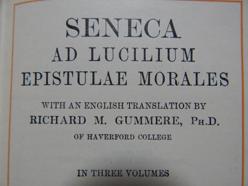 Ad Lucilium Epistulae Morales in three Volumes (komplett / complete ...