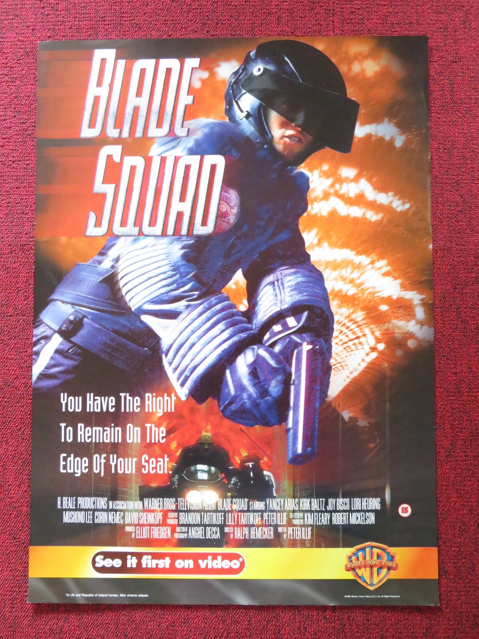 BLADE SQUAD VHS VIDEO POSTER YANCEY ARIAS KIRK BALTZ 1998: Art / Print / Poster | Rendezvous Cinema